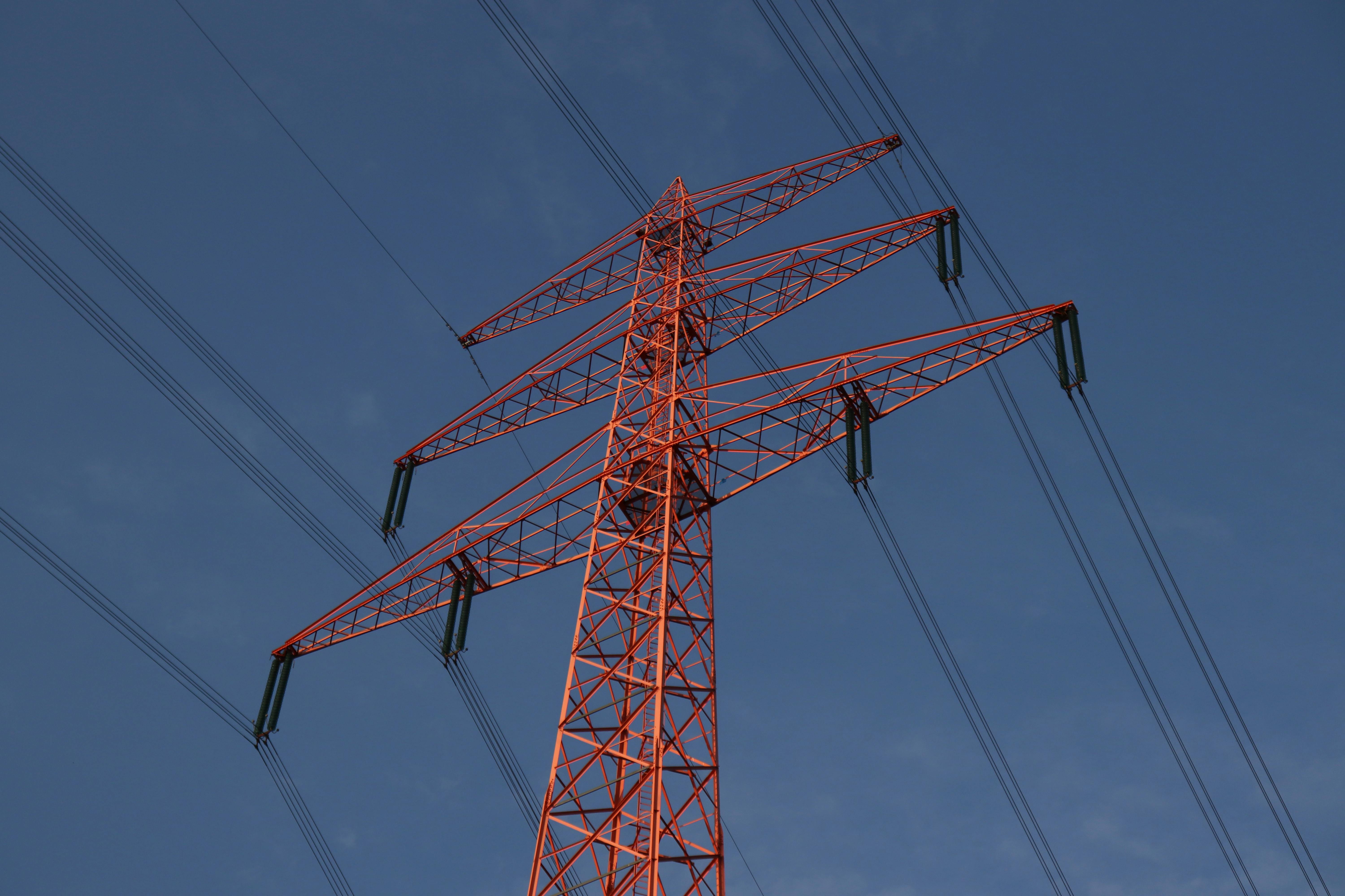 Steel Transmission Tower Under Blue Sky · Free Stock Photo