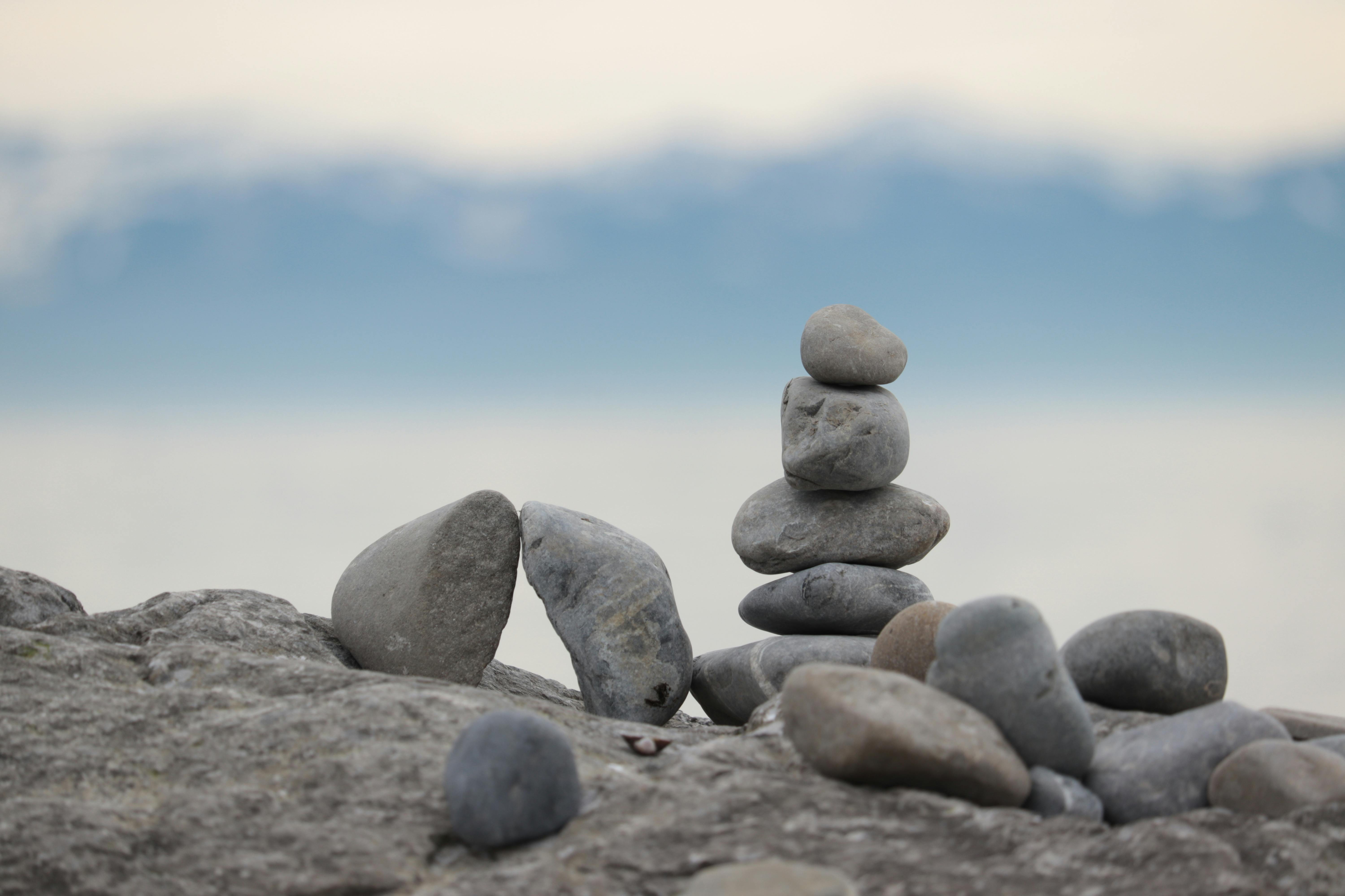 Close Up Photo of Stacked Rocks · Free Stock Photo