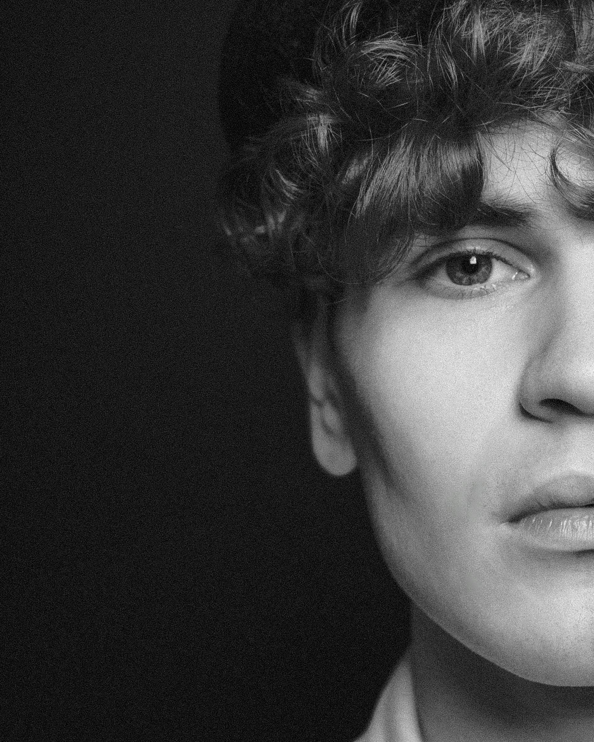 Grayscale Portrait of a Man · Free Stock Photo