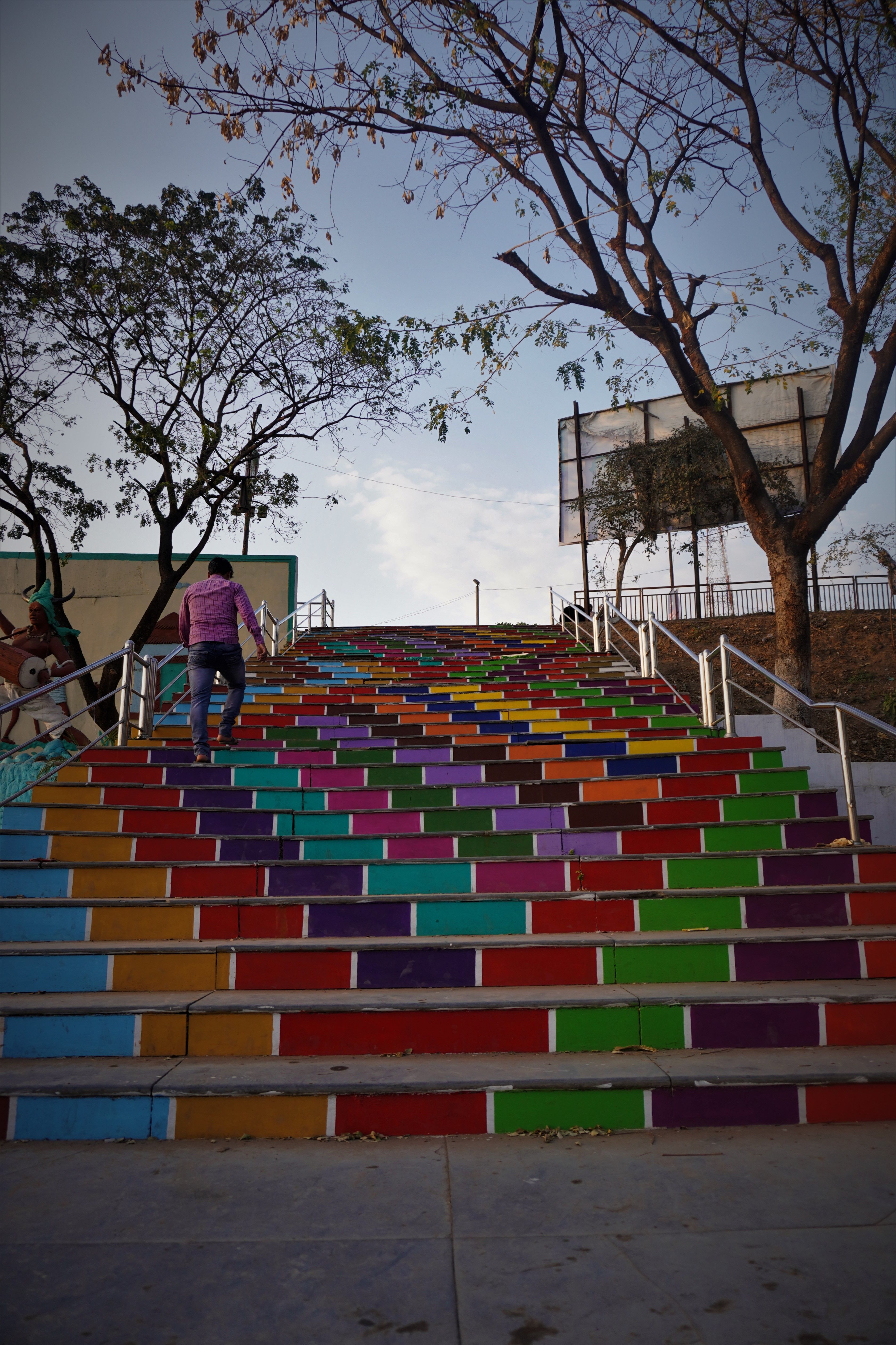 Colorful Steps in a City · Free Stock Photo