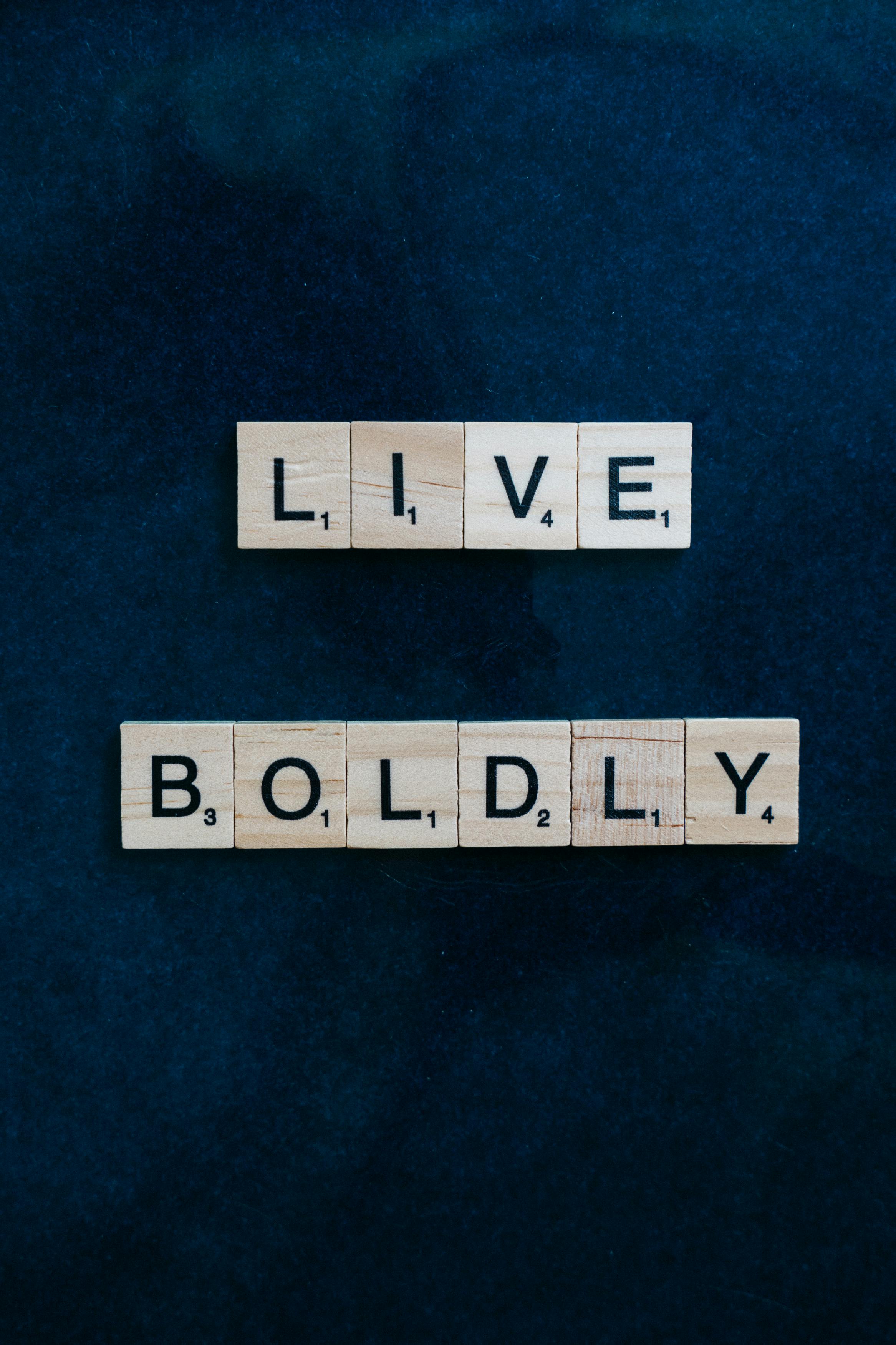 A Slogan in Scrabble Tiles · Free Stock Photo