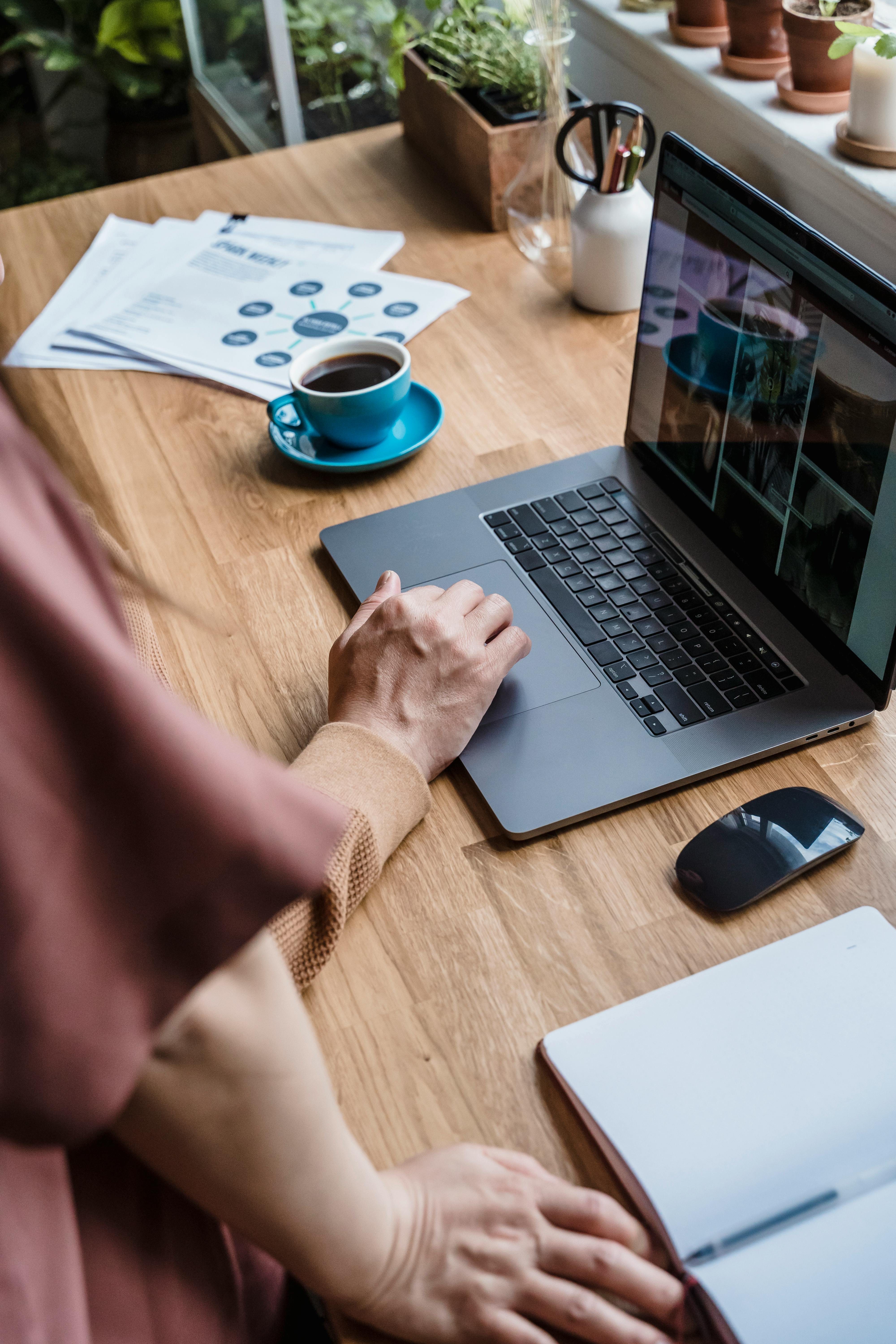 A Person Using a Laptop · Free Stock Photo