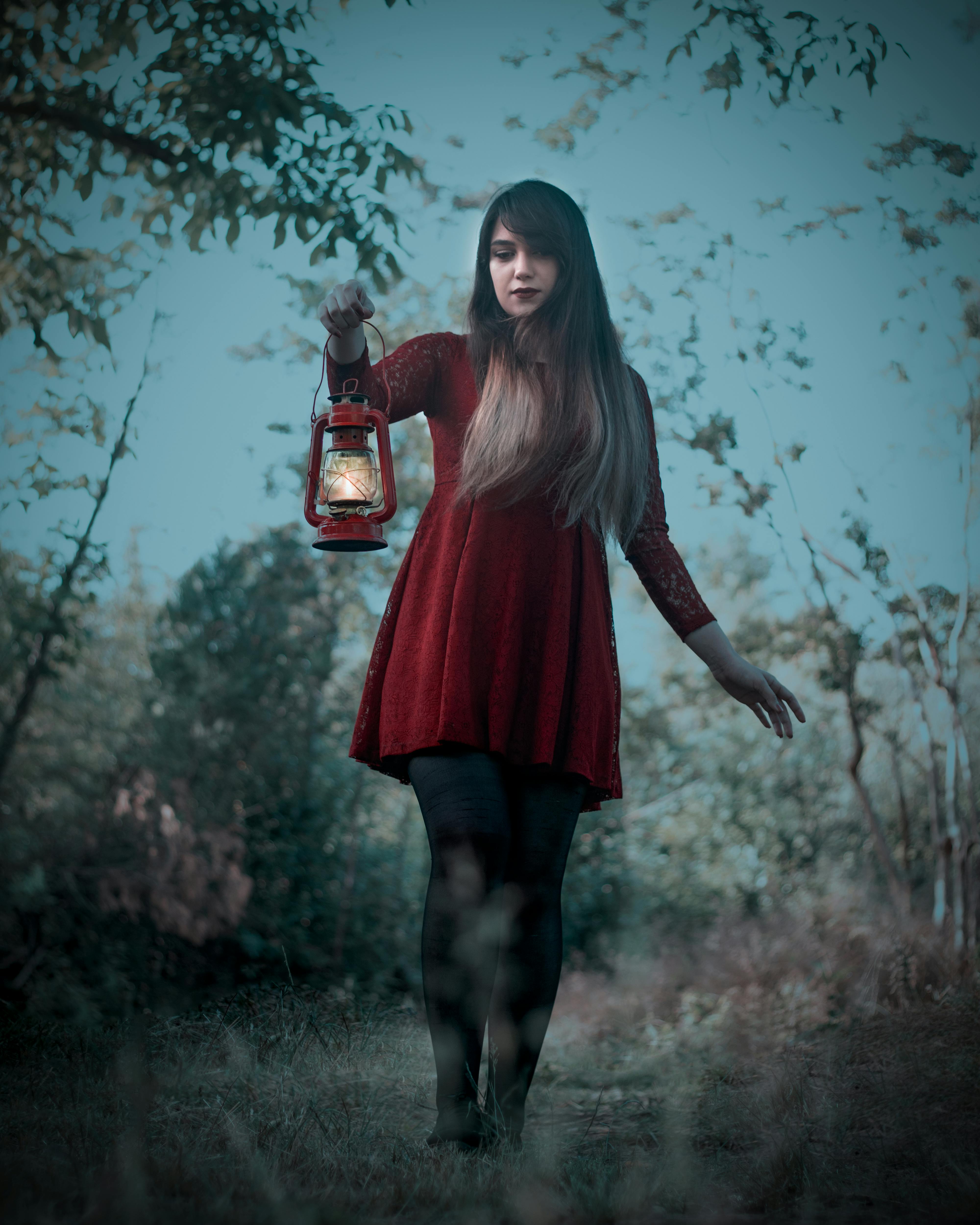 Woman in Red Dress · Free Stock Photo