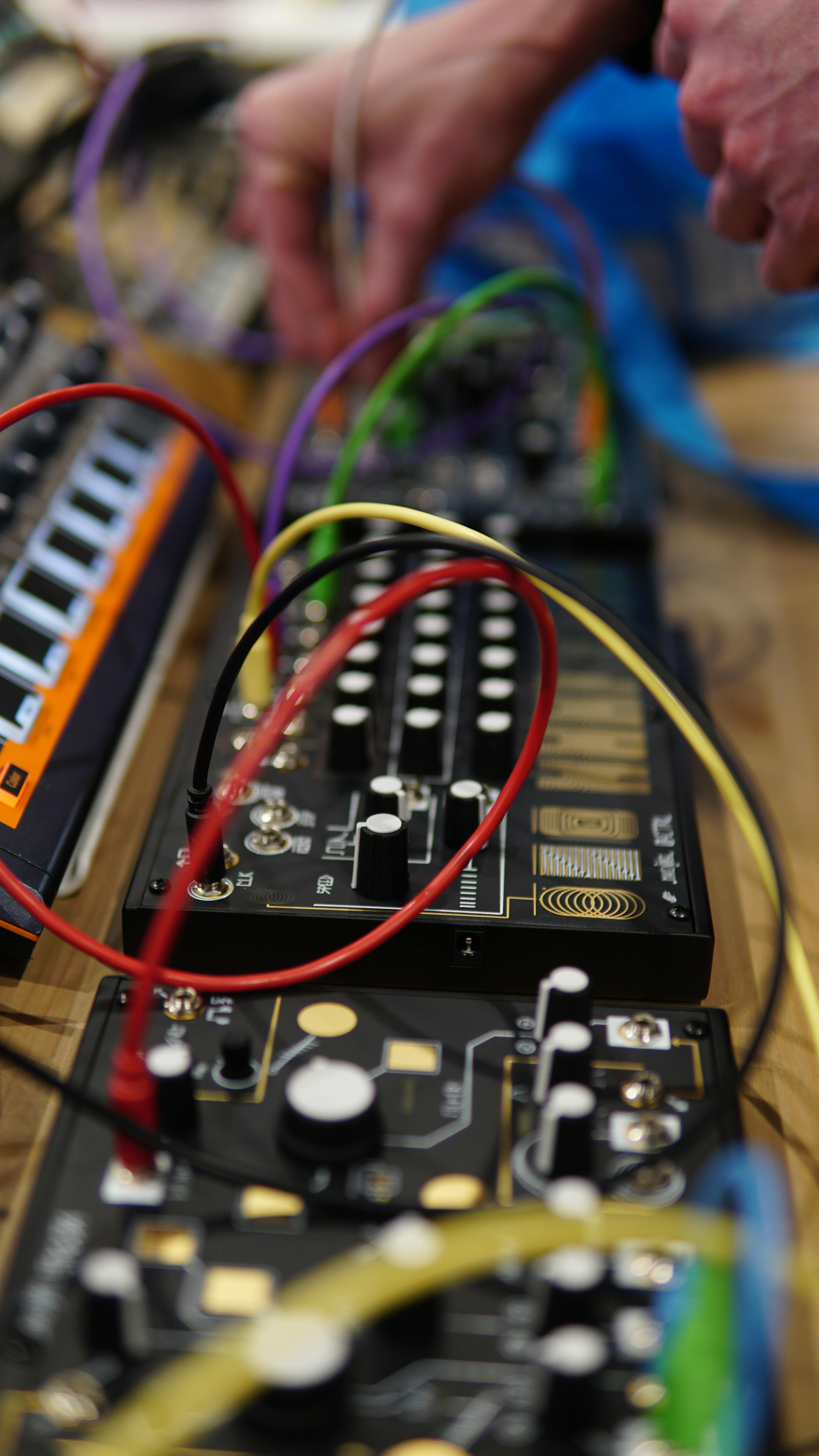 Audio Interface Electronic Device on a Desk · Free Stock Photo