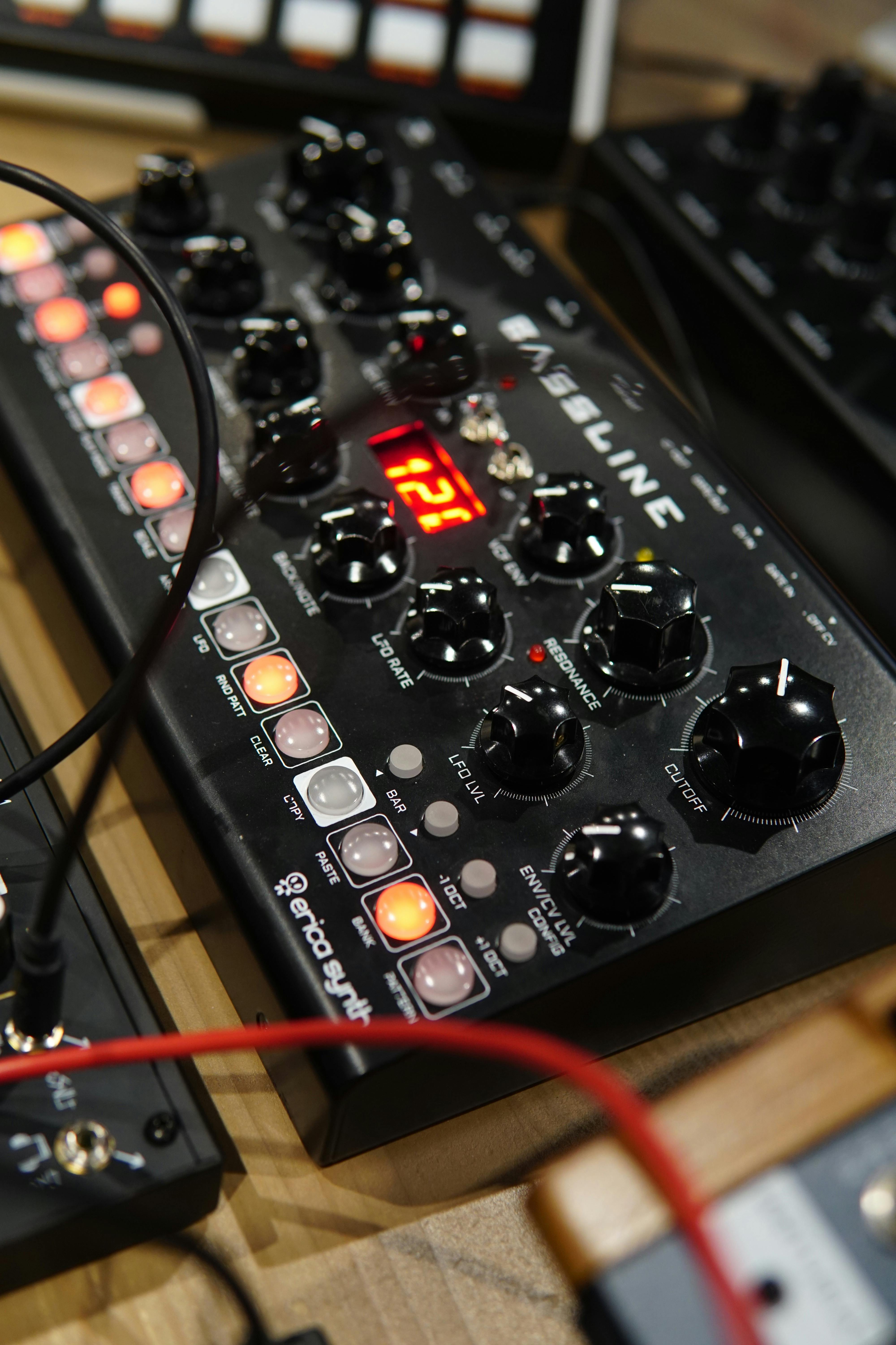 Audio Interface Electronic Device on a Desk · Free Stock Photo