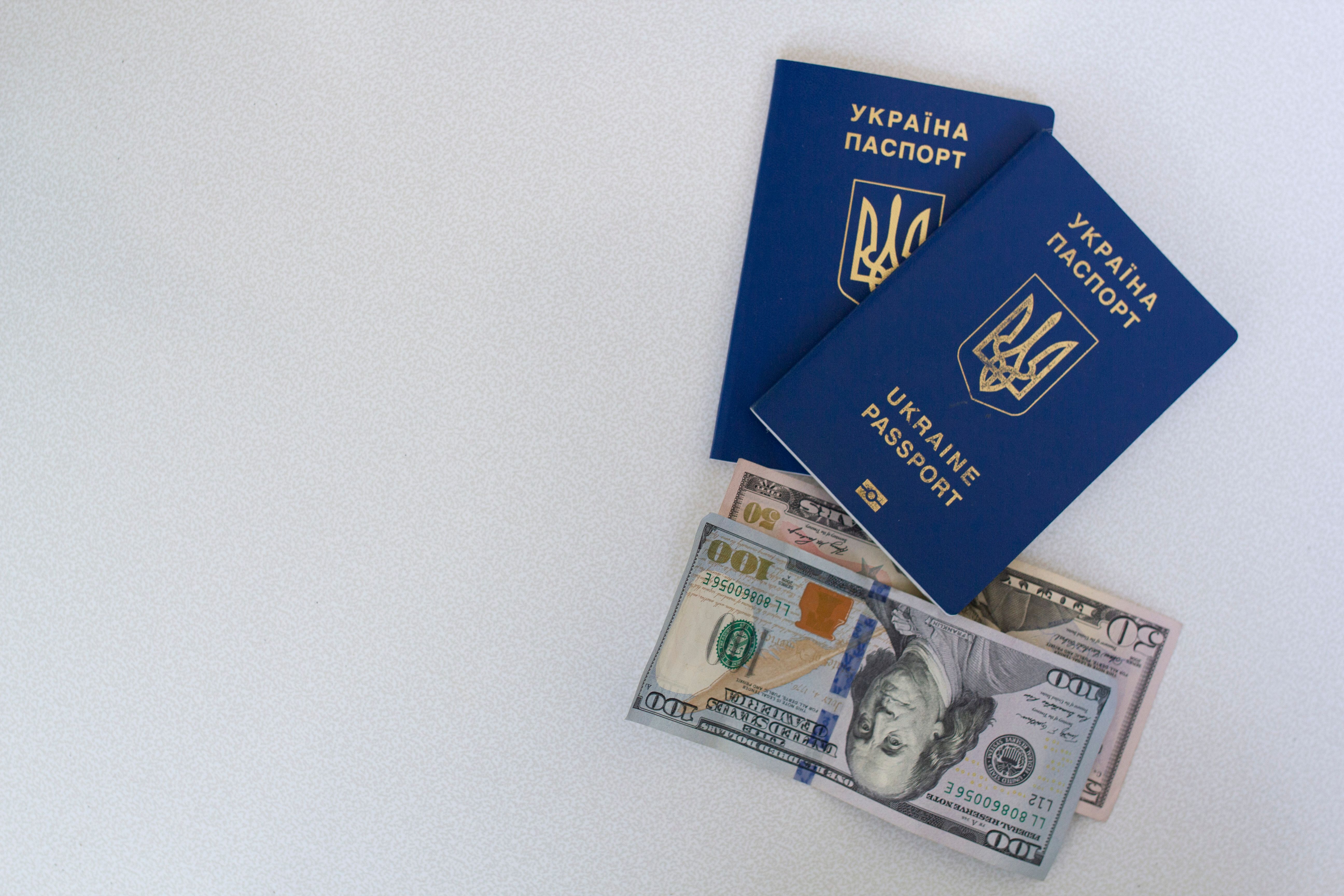 The Front Cover of a Current Biometric Ukrainian Passport · Free Stock ...