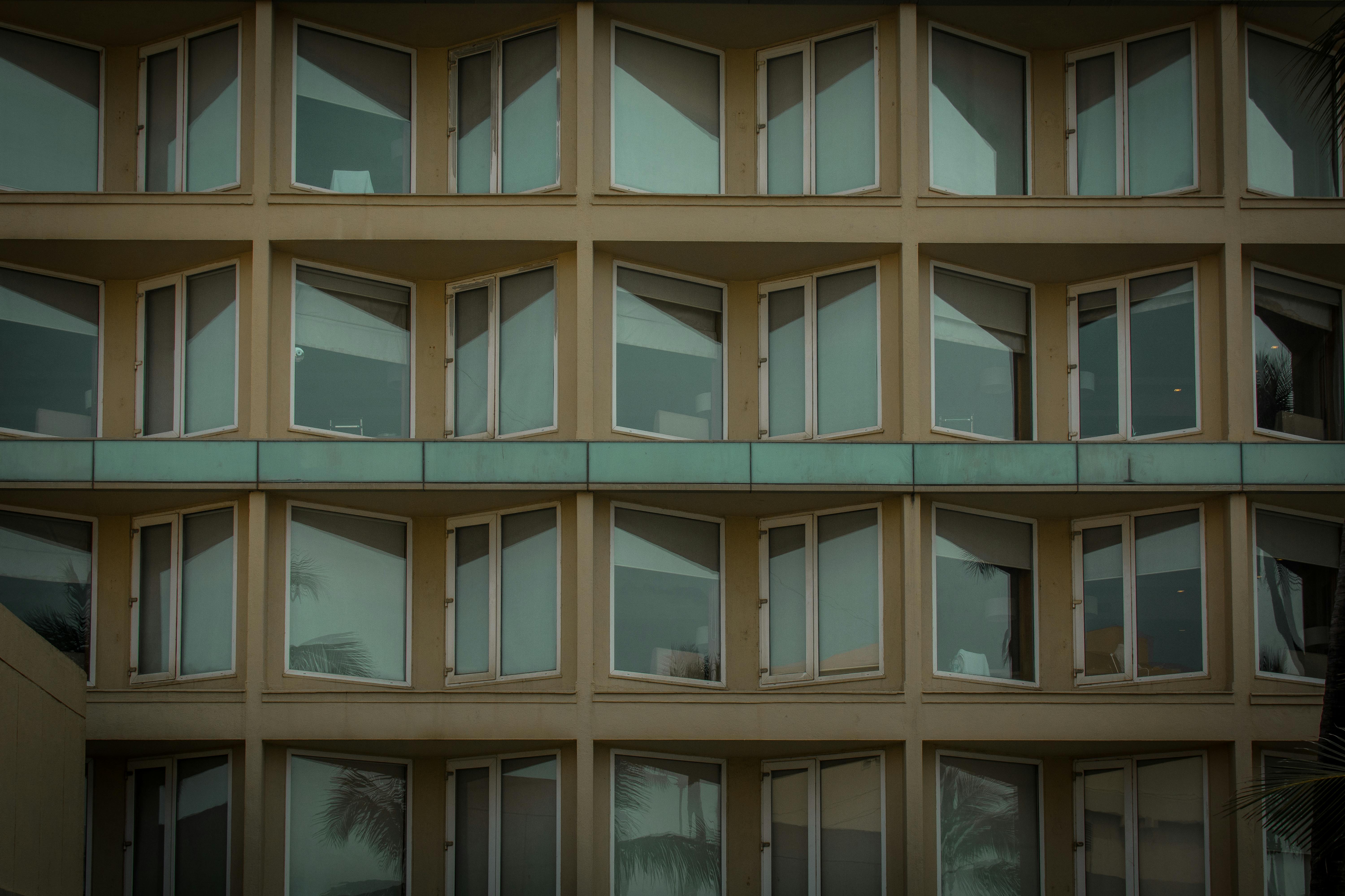Free stock photo of glass window, glass windows, hotel
