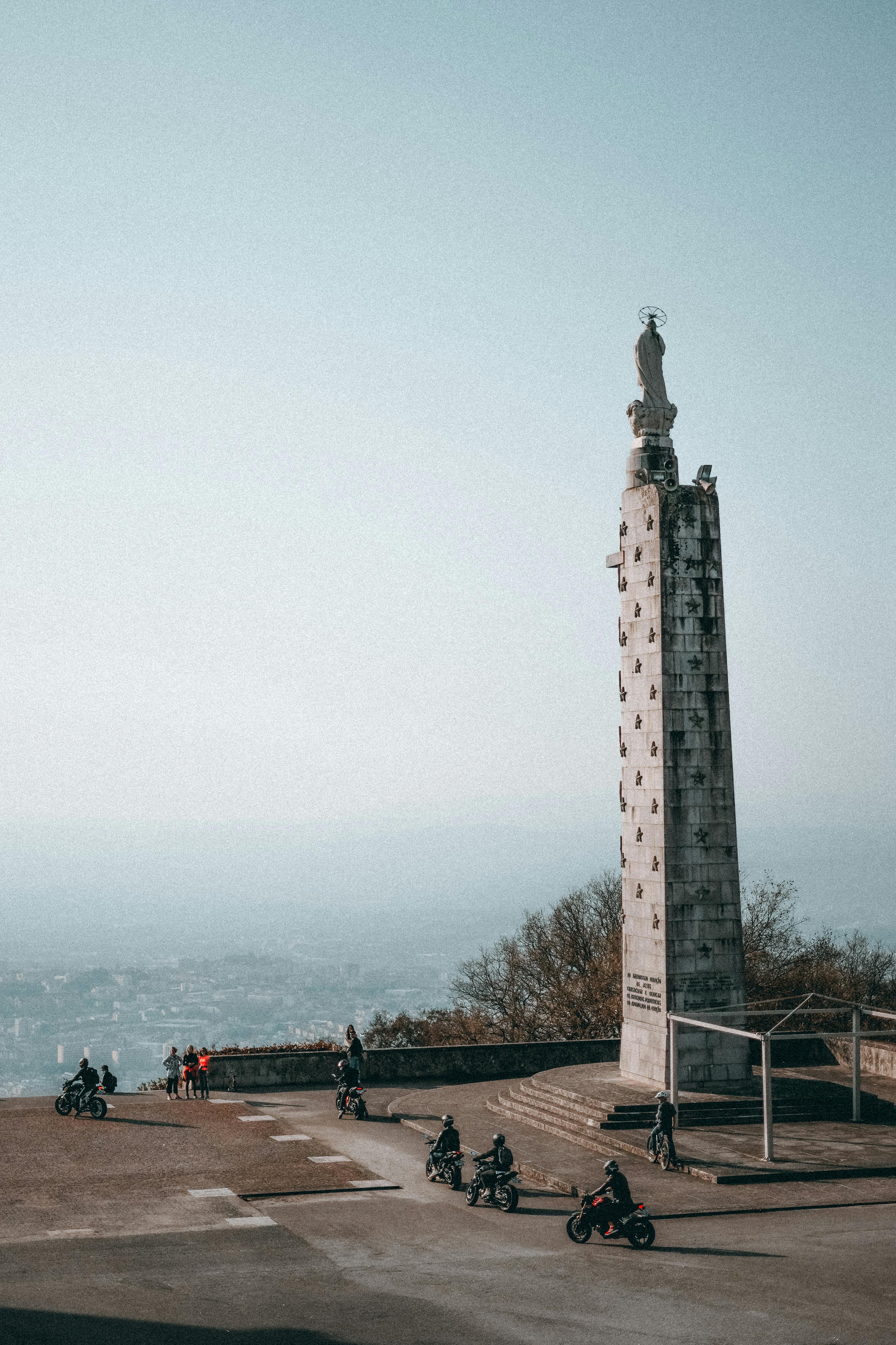 Tall Monument Overlooking City · Free Stock Photo