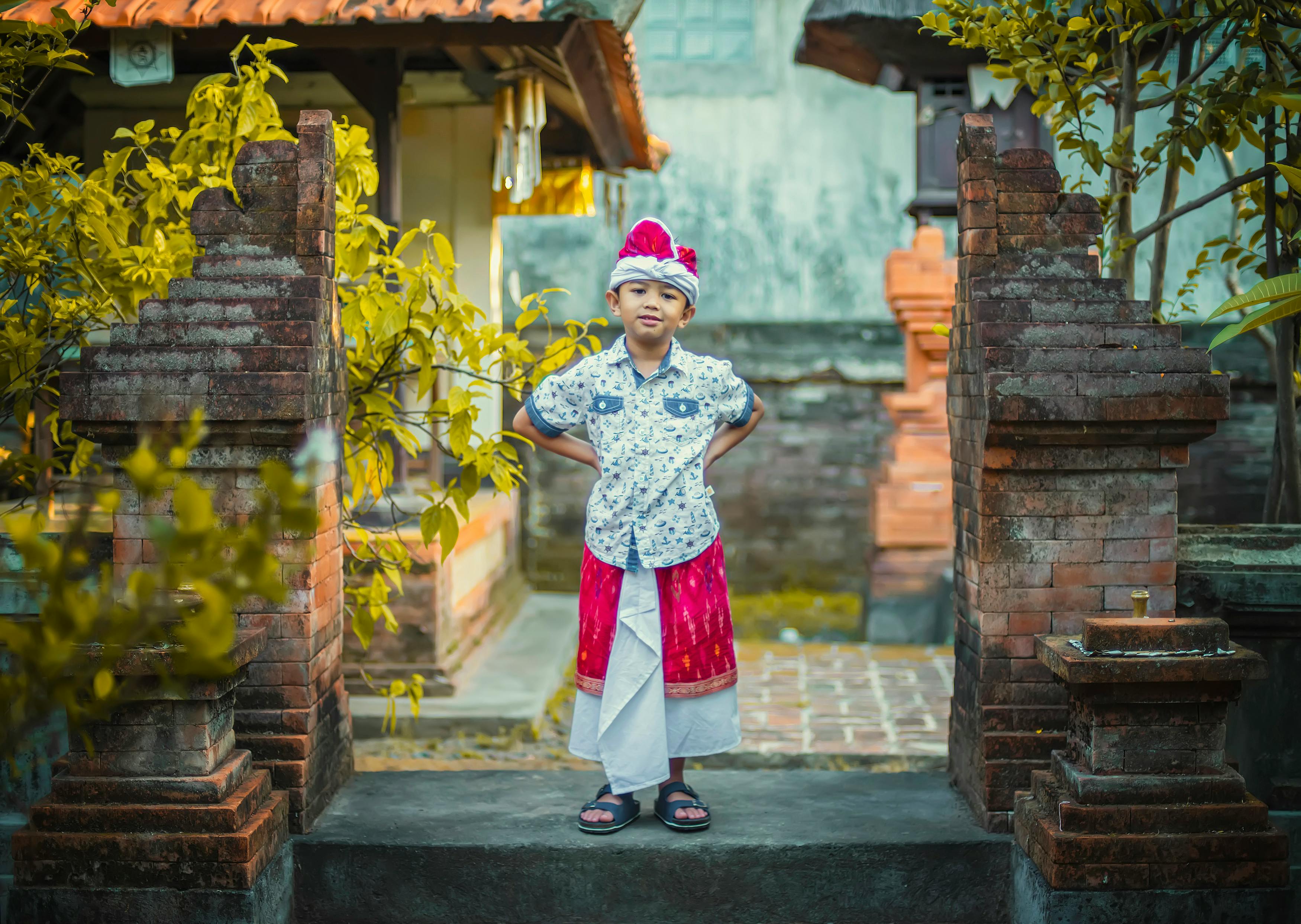 A Boy Wearing Traditional Clothes · Free Stock Photo