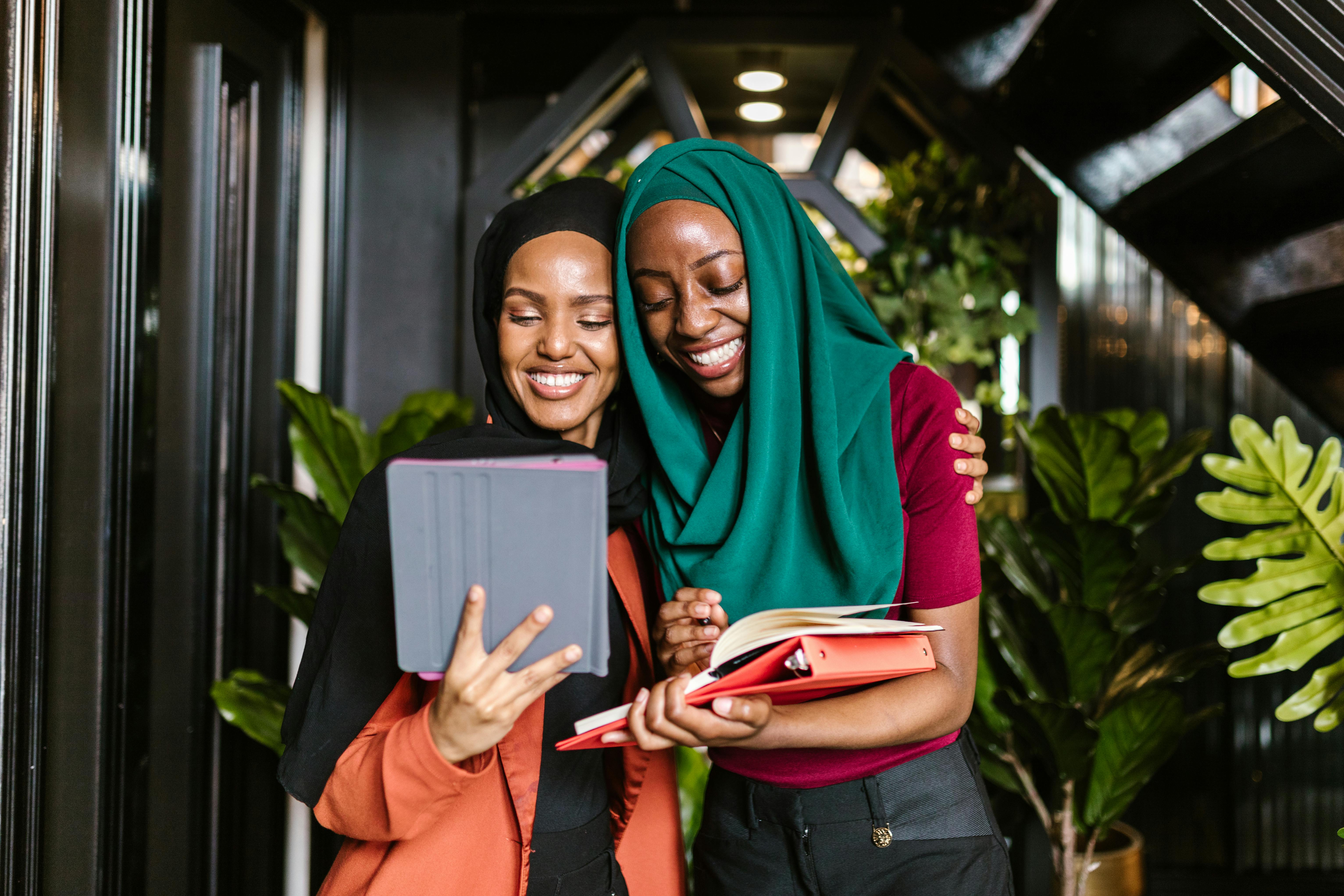 Women in Hijab Working in an Office · Free Stock Photo