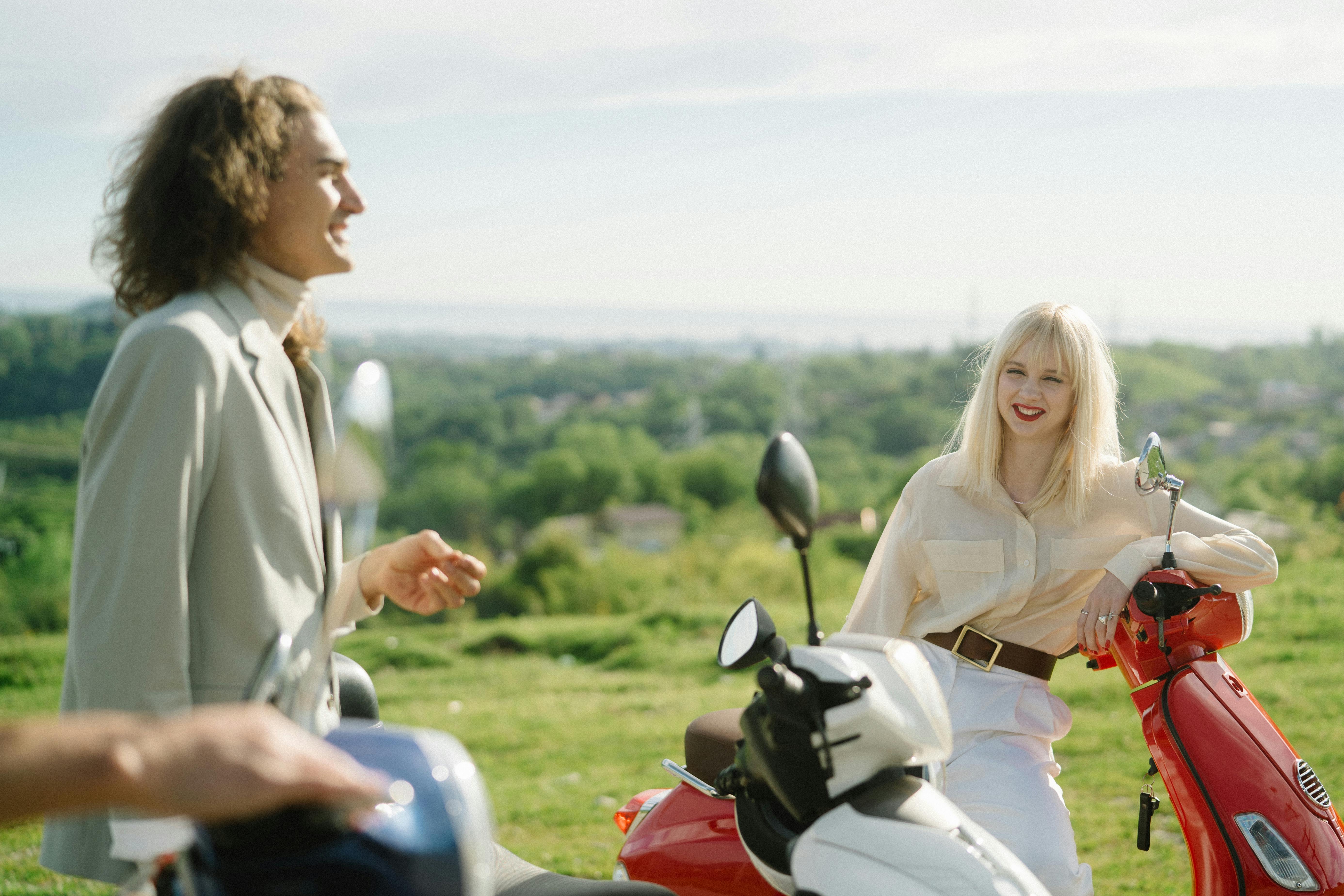 People Enjoying an Outdoor Ride with Their Scooters · Free Stock Photo