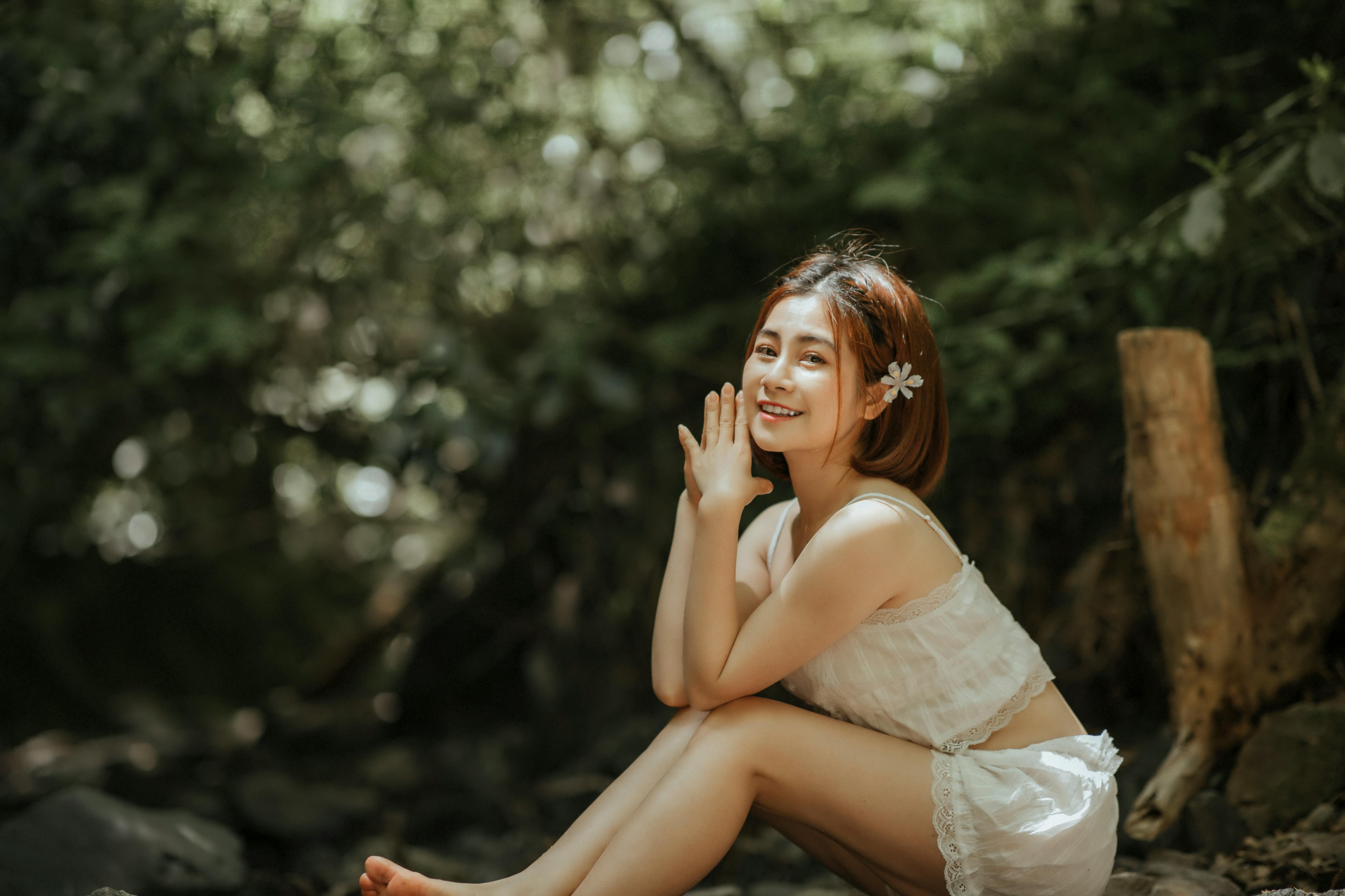 Smiling Girl in a Park · Free Stock Photo