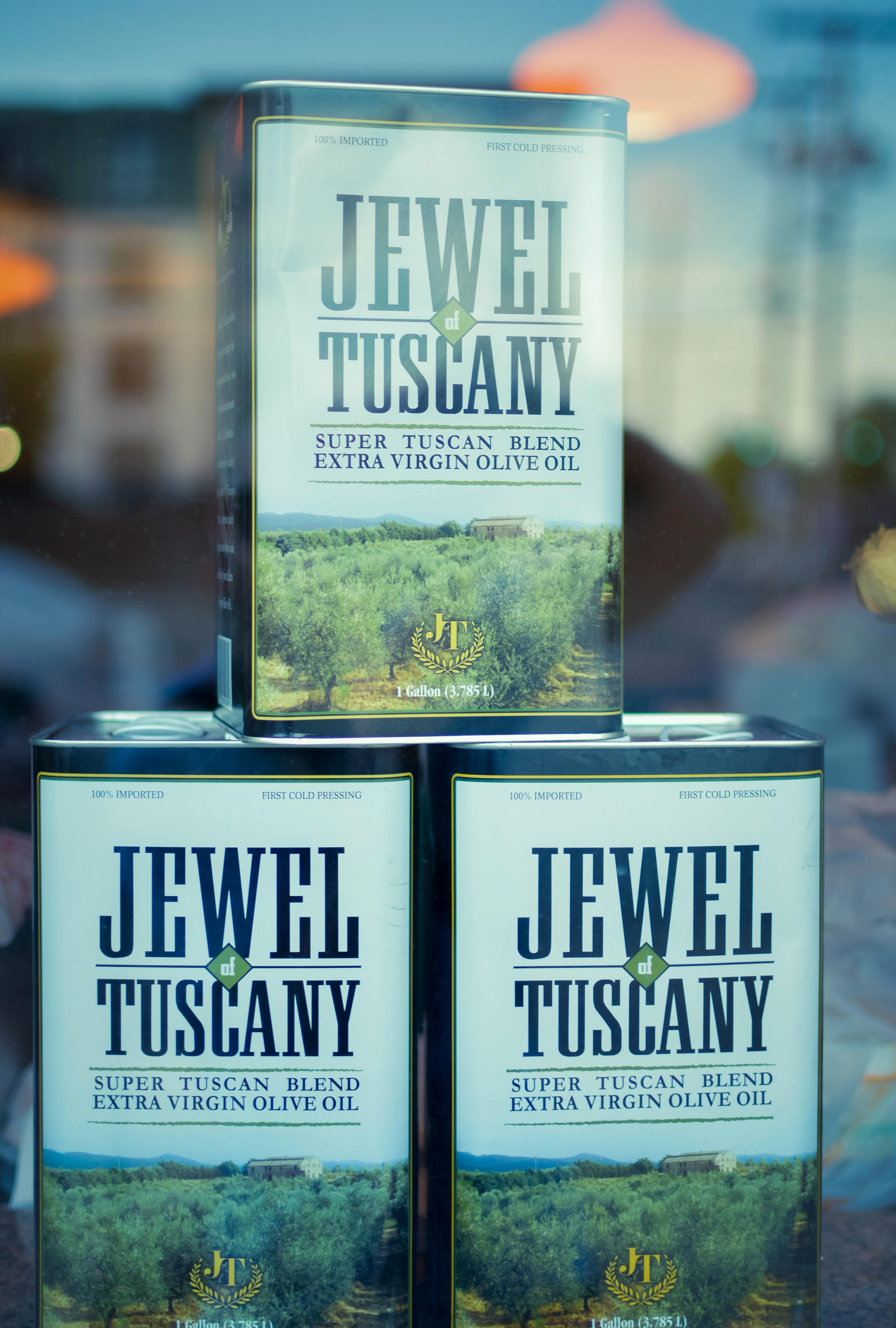 Close Up of Canned Olive Oil · Free Stock Photo