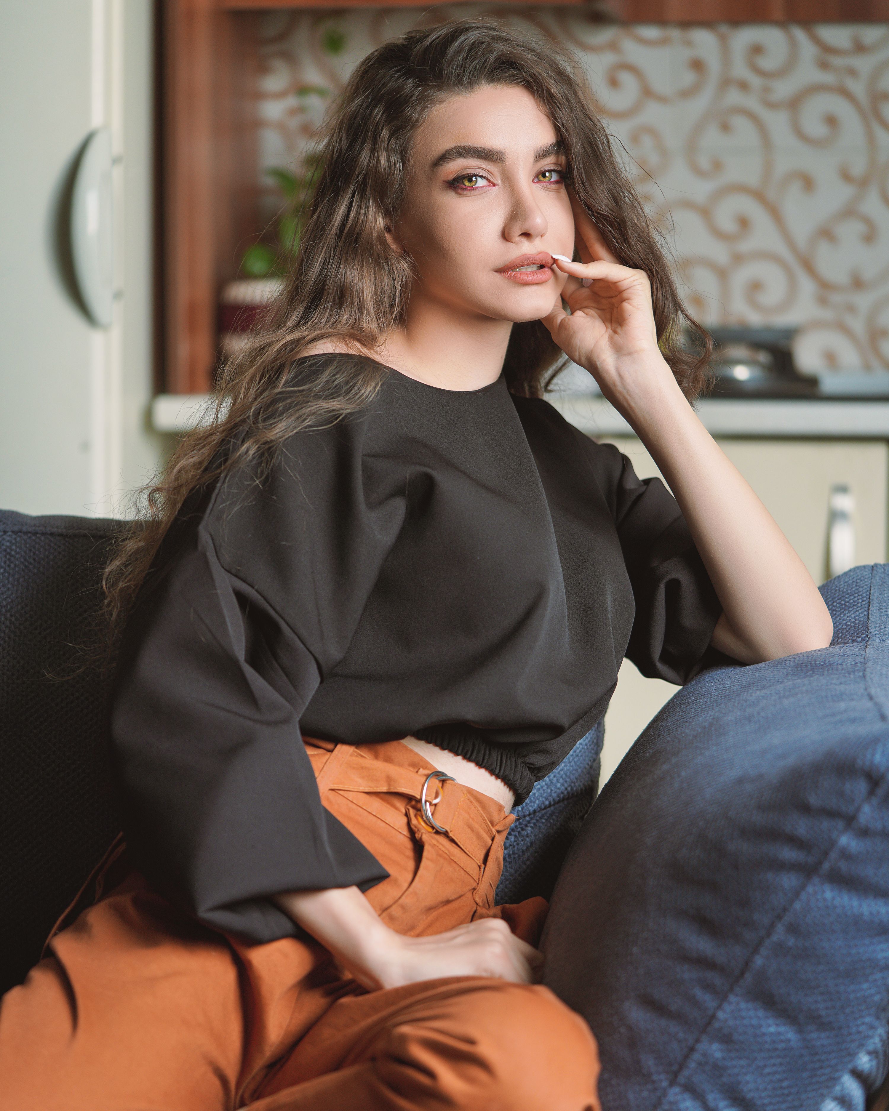 A Beautiful Woman in Black Top · Free Stock Photo