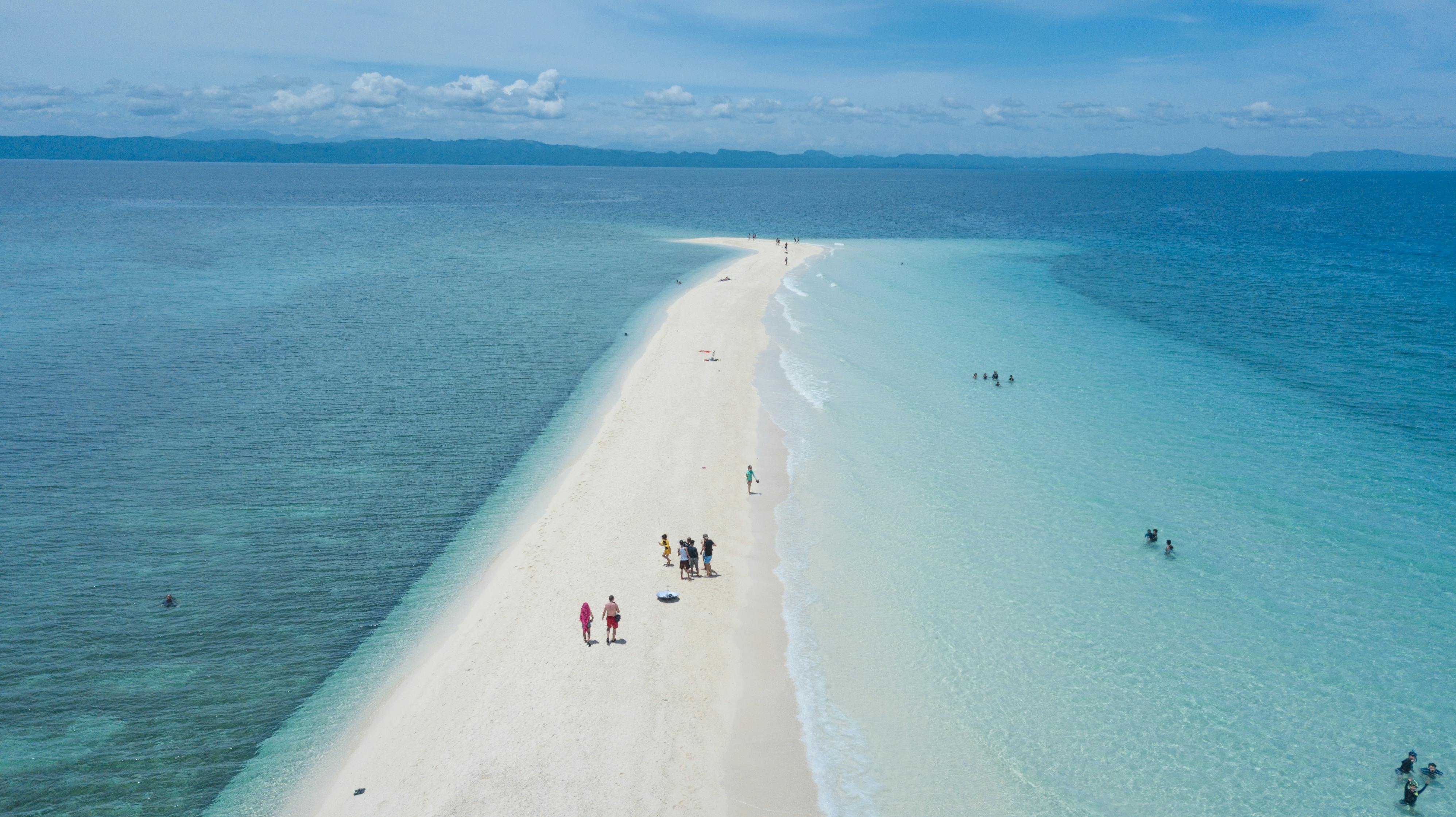 Aerial Photography of People Swimming on the Sea · Free Stock Photo