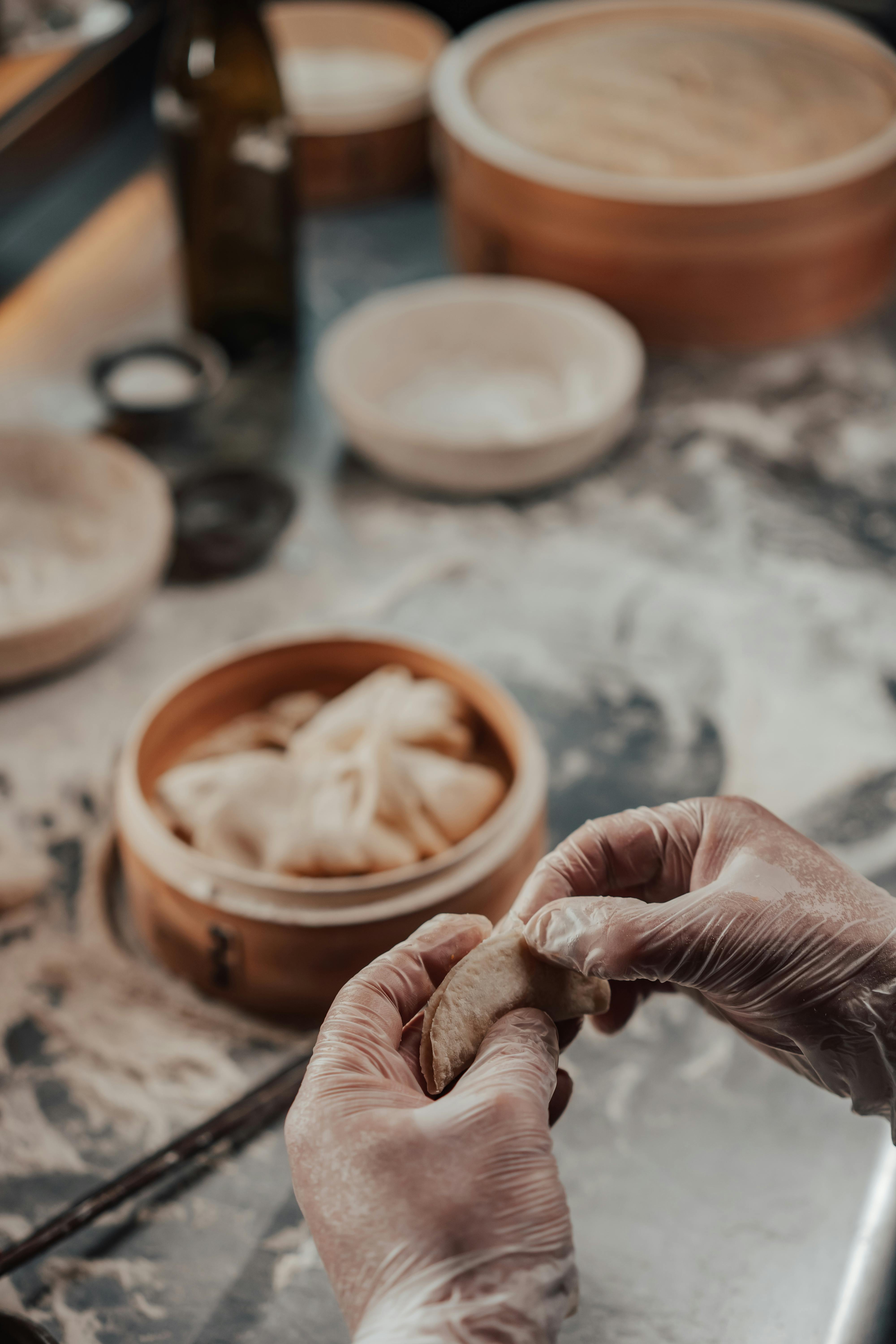 Person Making Dumpling · Free Stock Photo