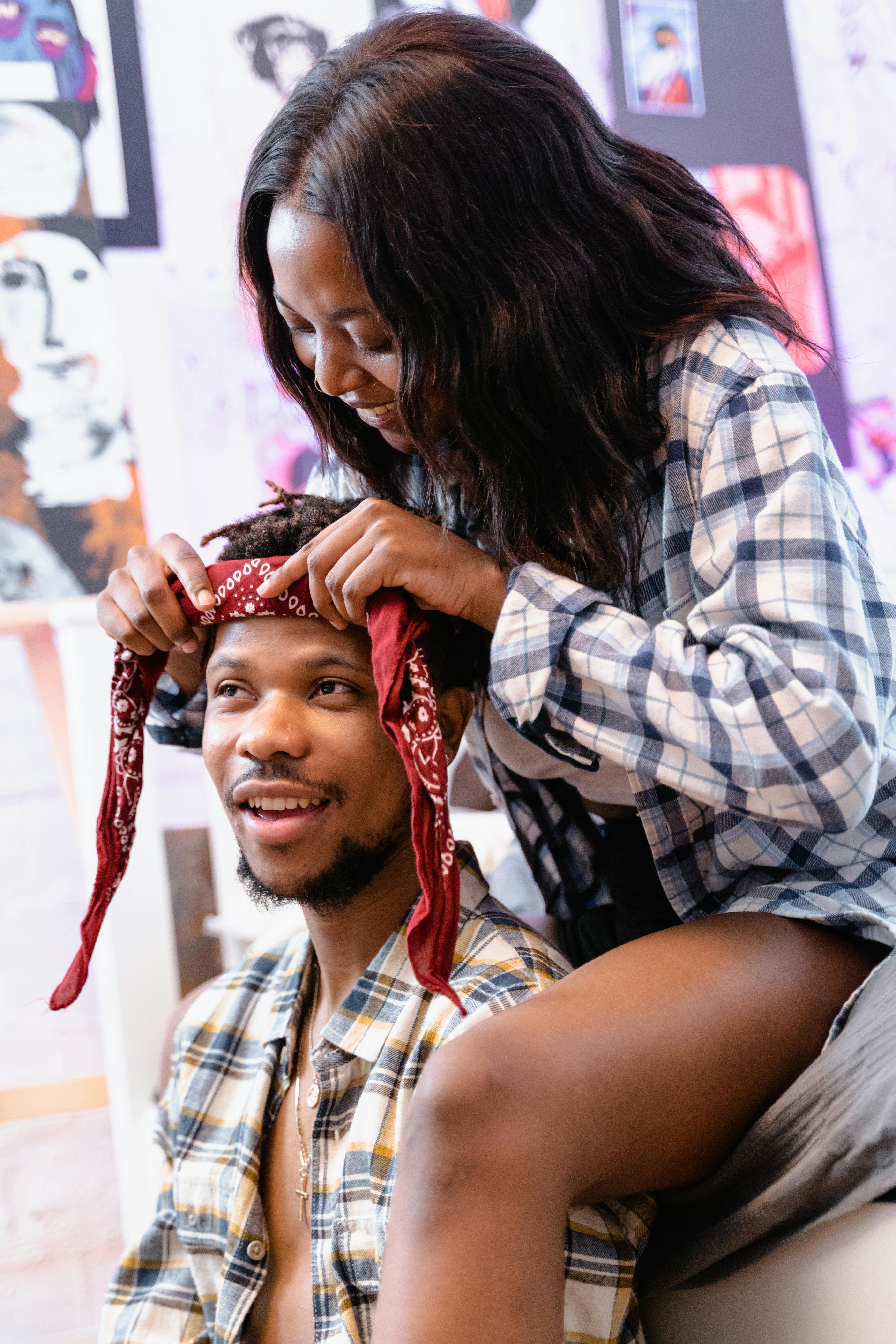 A Couple Wearing Plaid Long Sleeves · Free Stock Photo