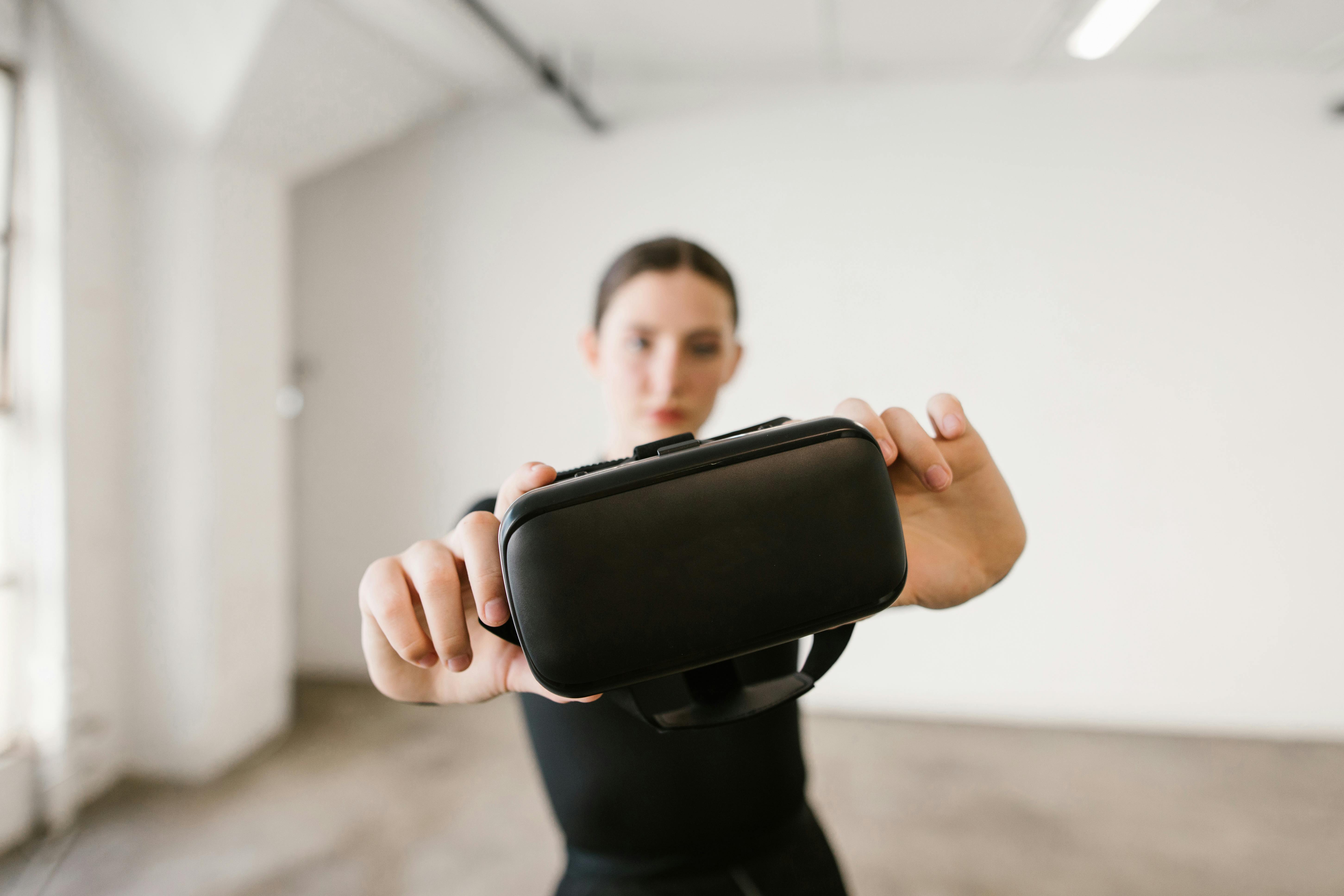 A Woman Wearing VR Goggles · Free Stock Photo