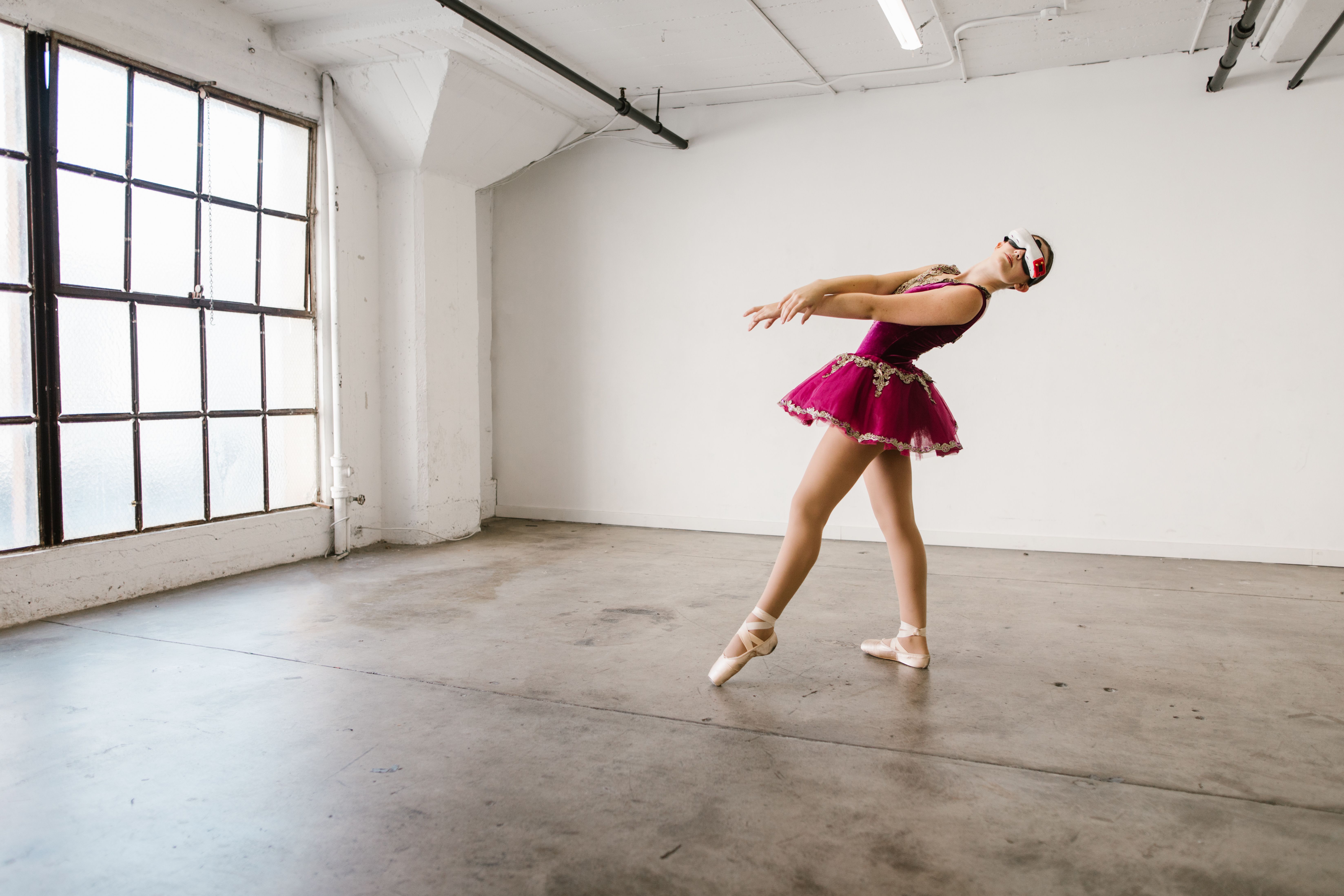 Woman in Beige Ballet Dress · Free Stock Photo