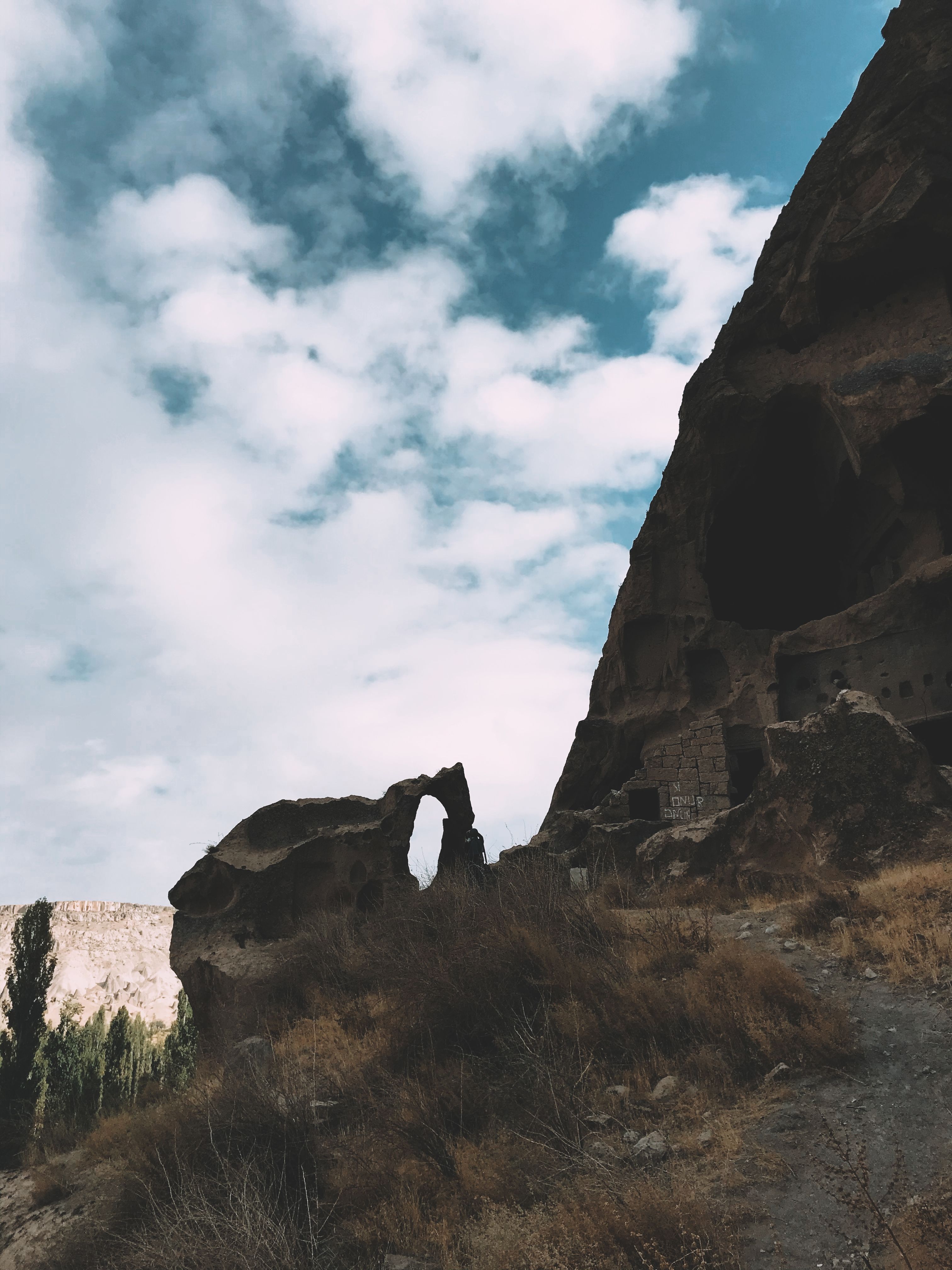 Rock Formation under Cloudy Sky · Free Stock Photo
