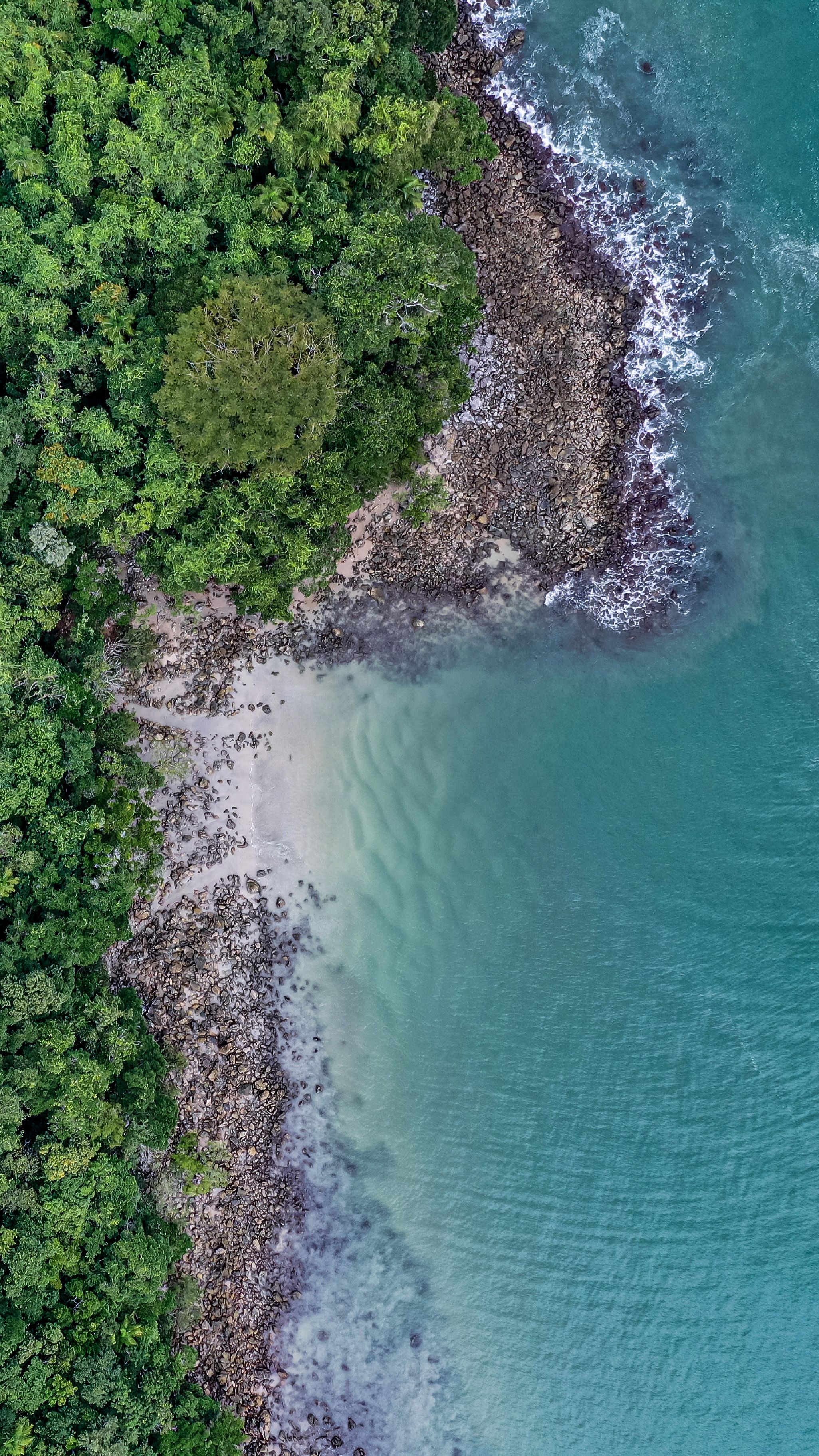 Aerial View of T-shaped Island · Free Stock Photo