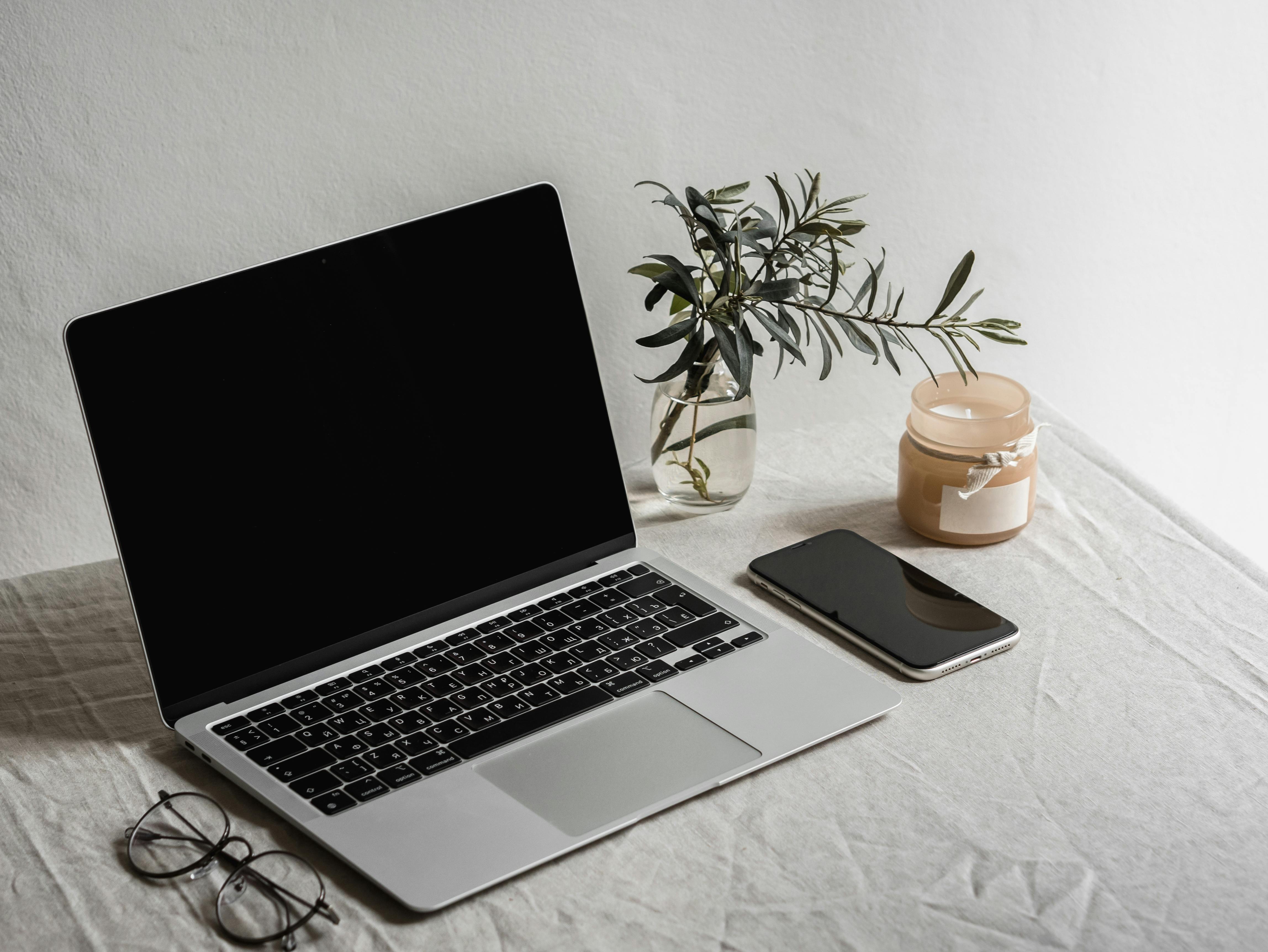 Laptop on a Table · Free Stock Photo