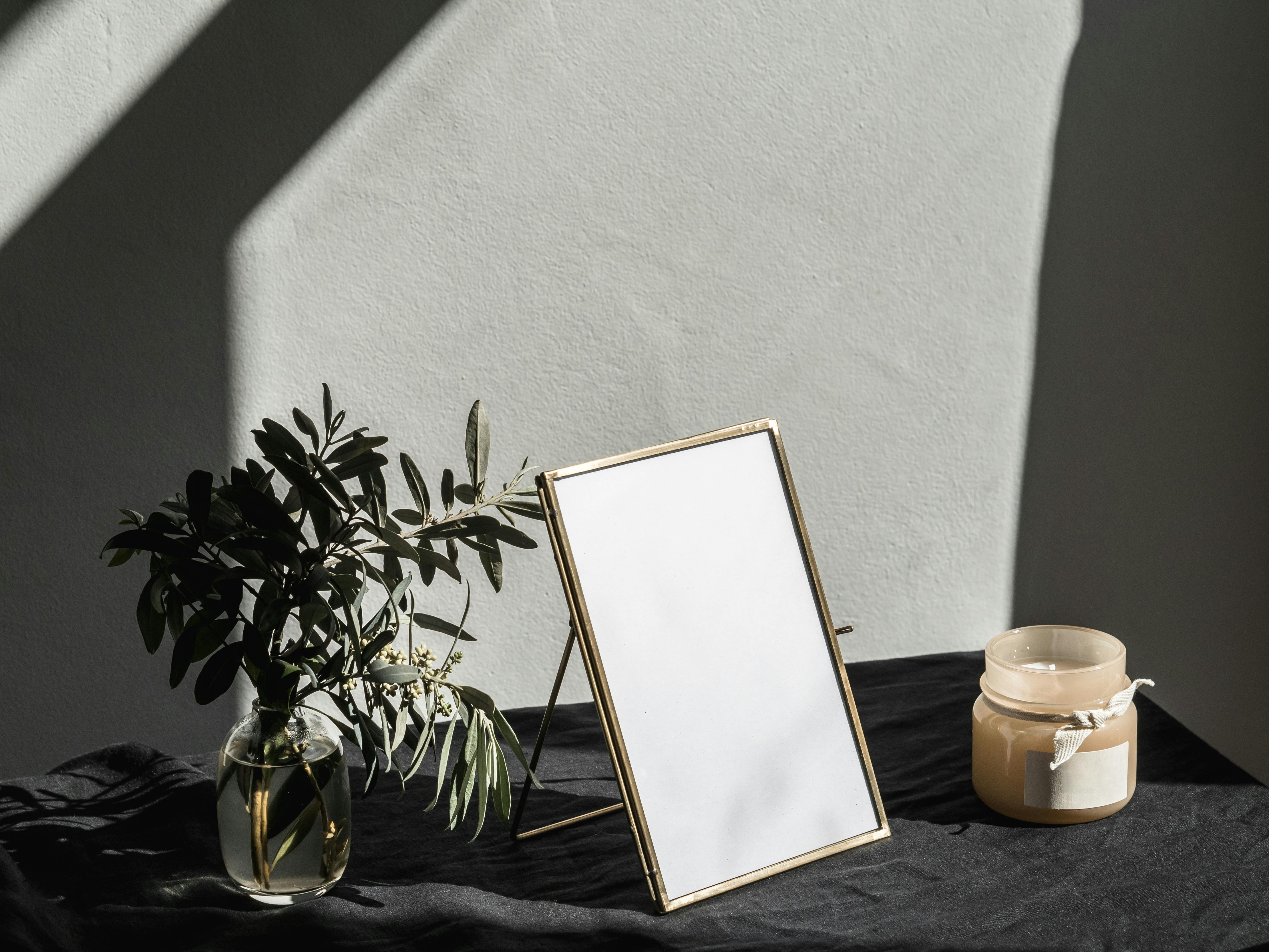 An Empty Photo Frame on a Table · Free Stock Photo