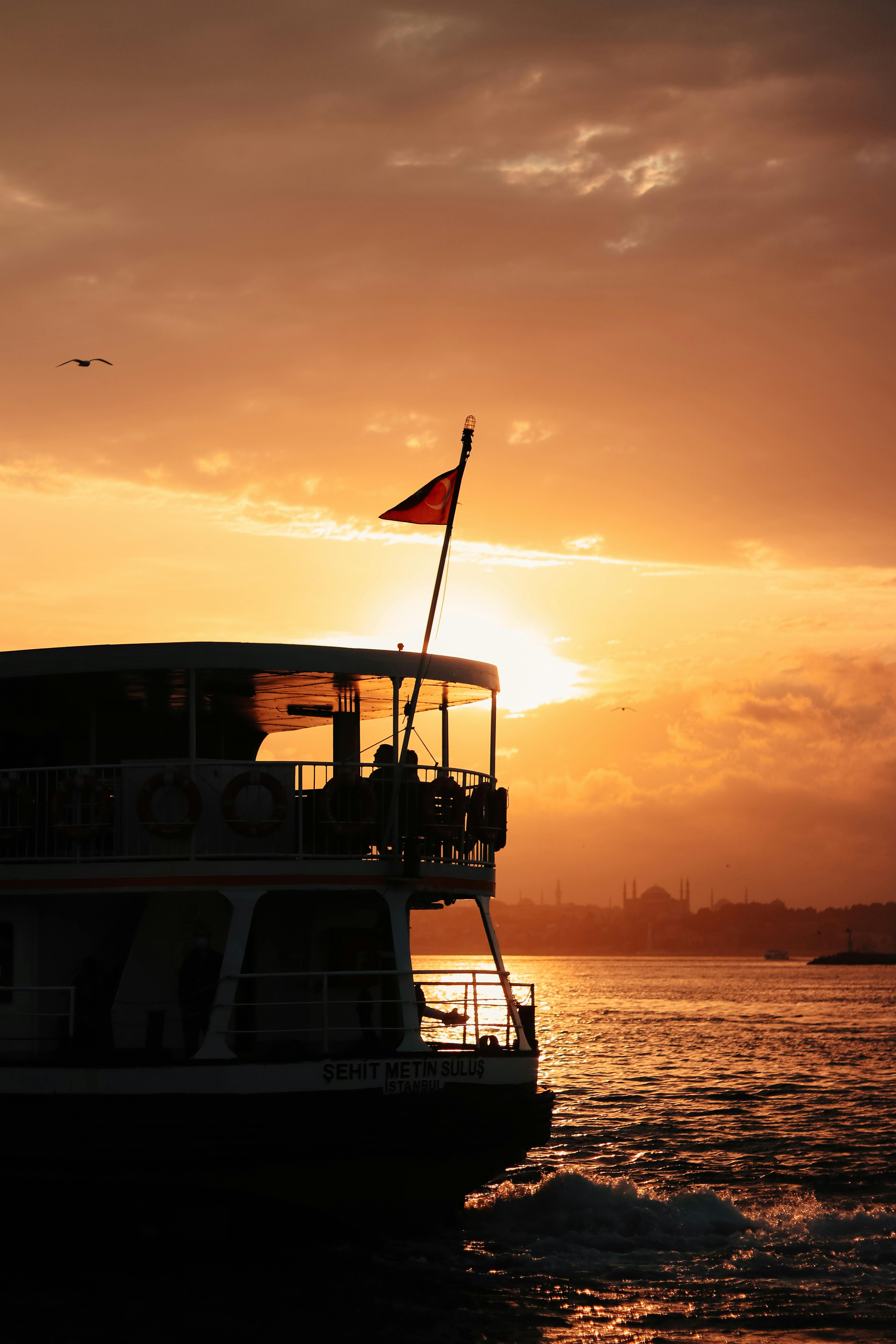 A Man Standing by the Sea at Sunset · Free Stock Photo
