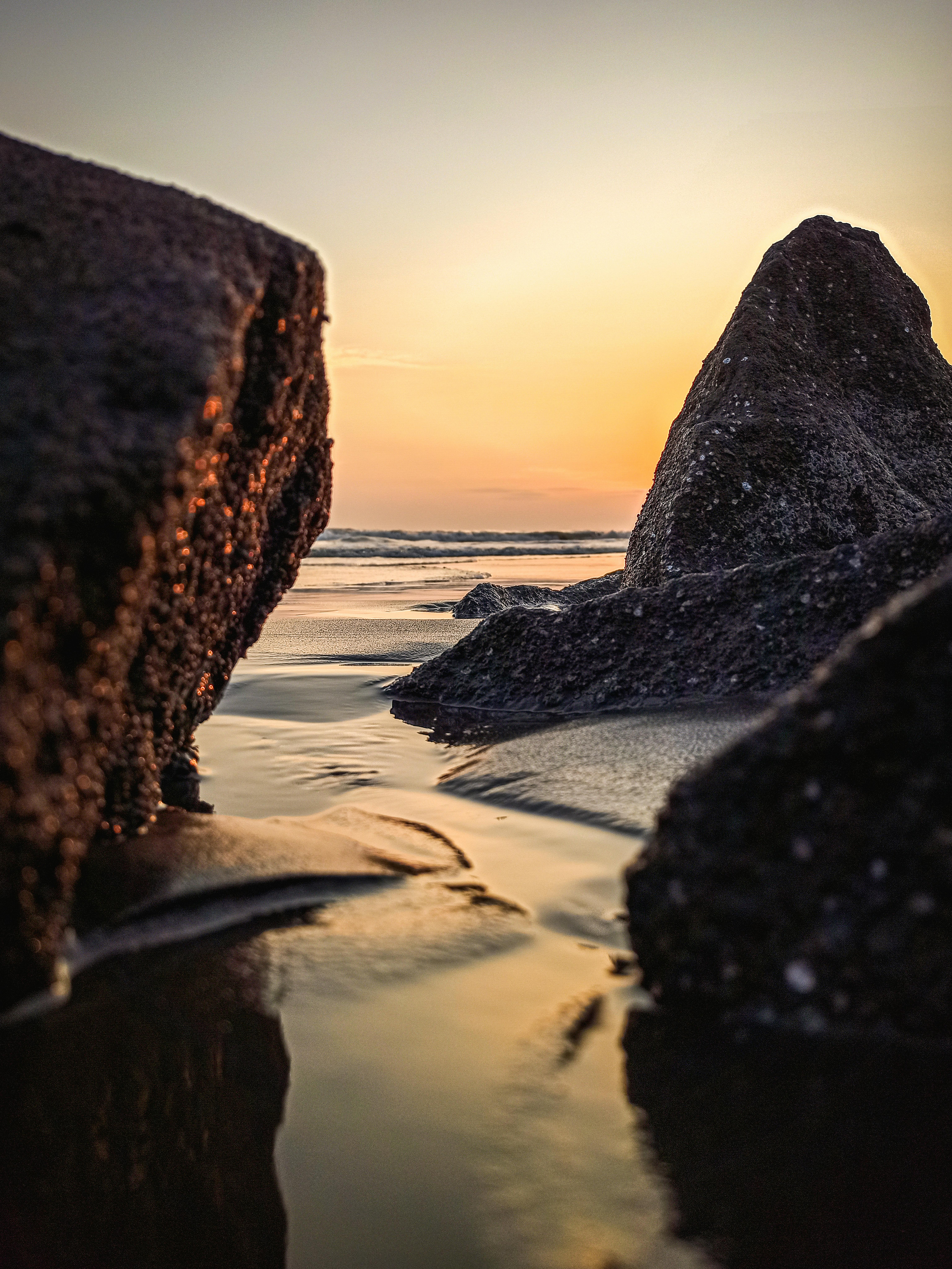White Stone and Pebbles on Shore Overlooking Sea · Free Stock Photo