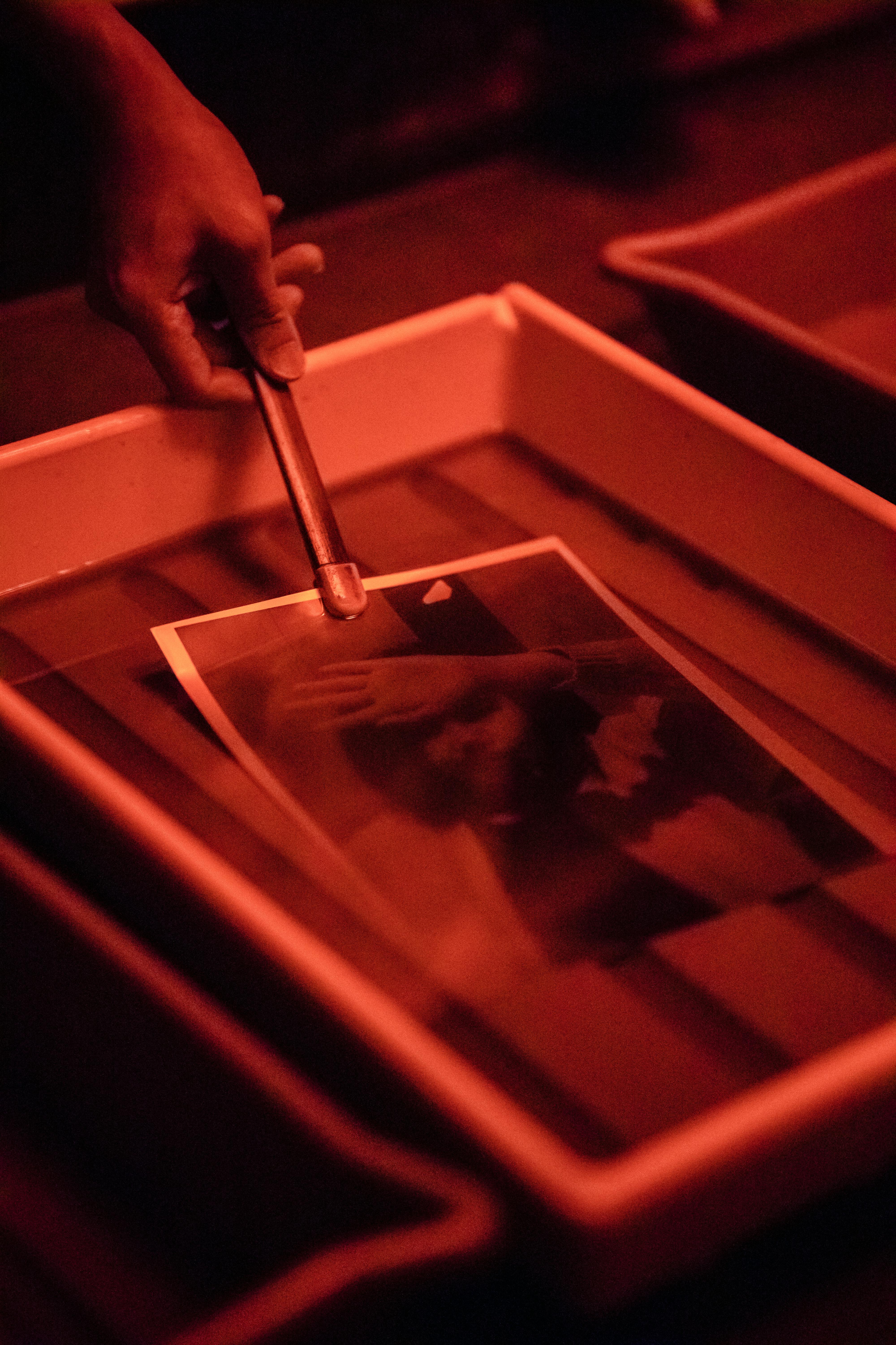 Close-up of Image Developing Process · Free Stock Photo