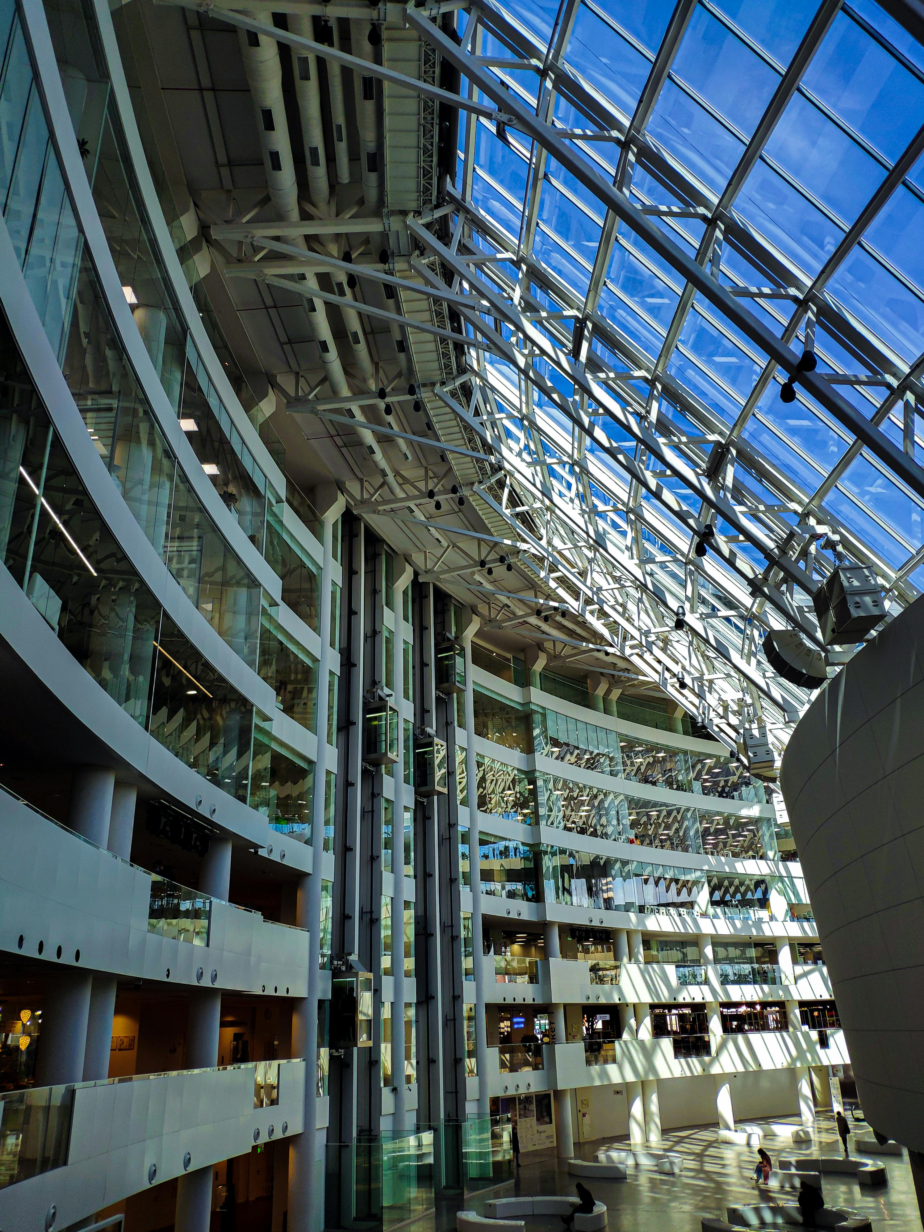 Modern Glass Mall Design · Free Stock Photo