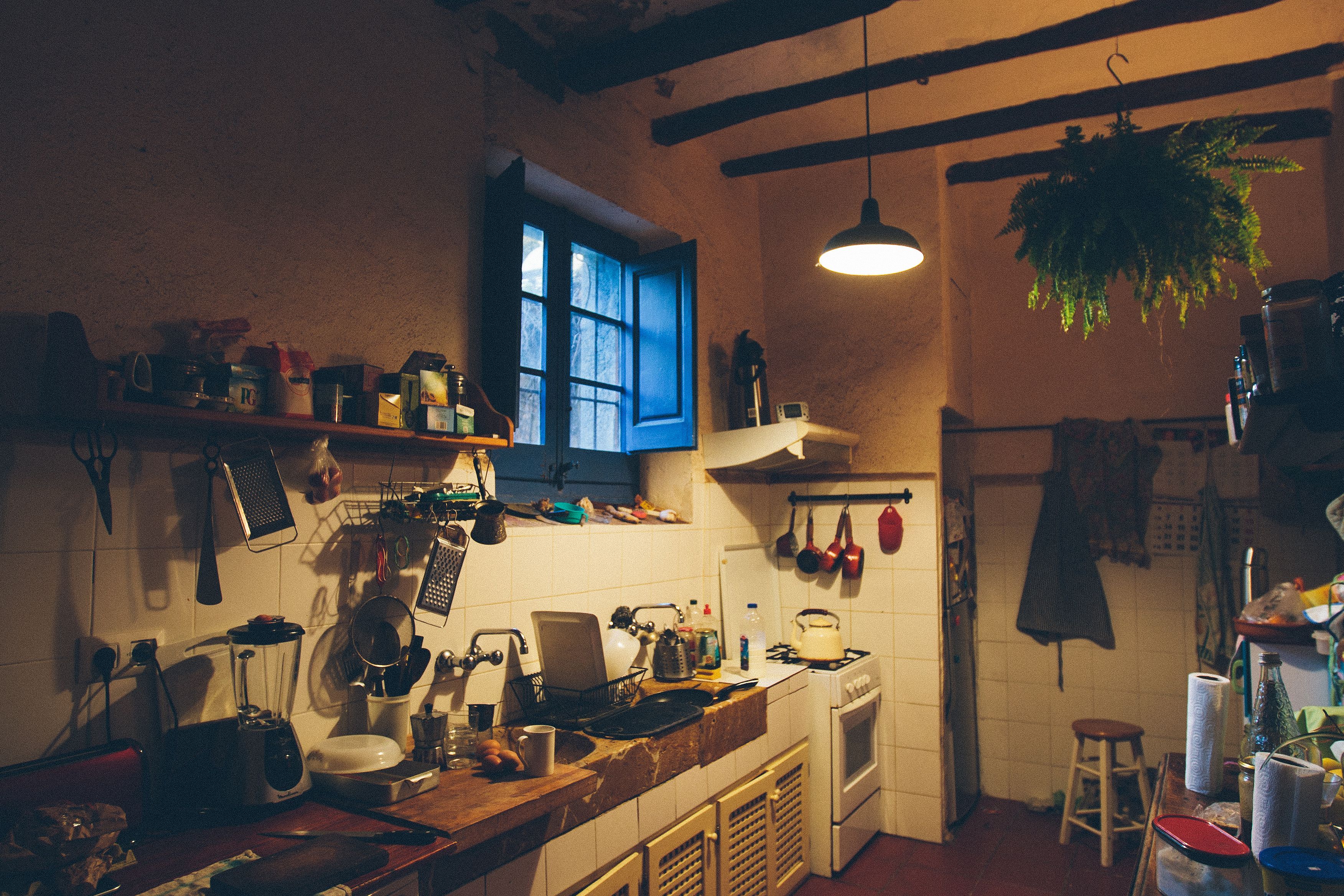 Photo of an Empty Kitchen in a Cafe · Free Stock Photo