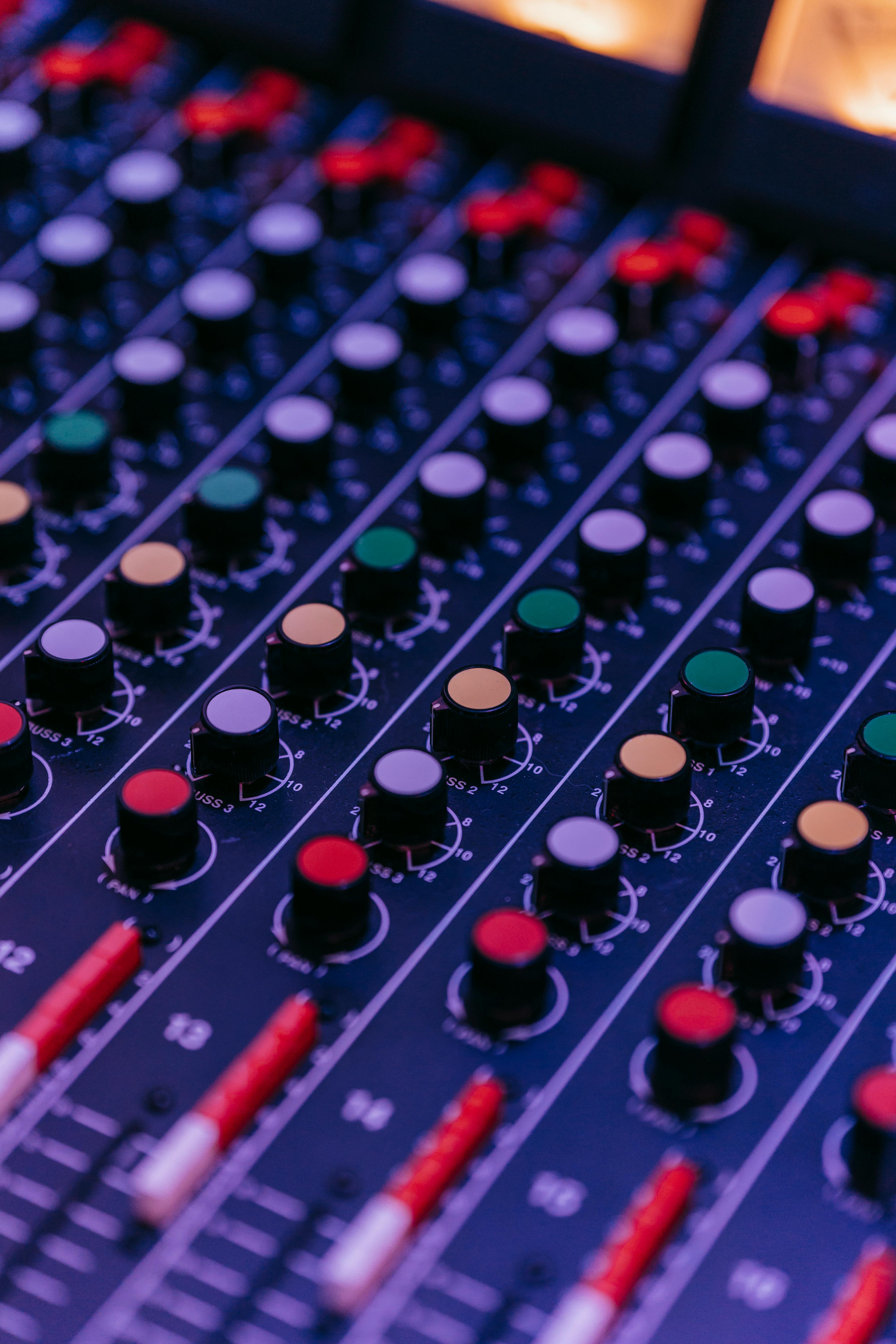 A Colorful Audio Mixer · Free Stock Photo