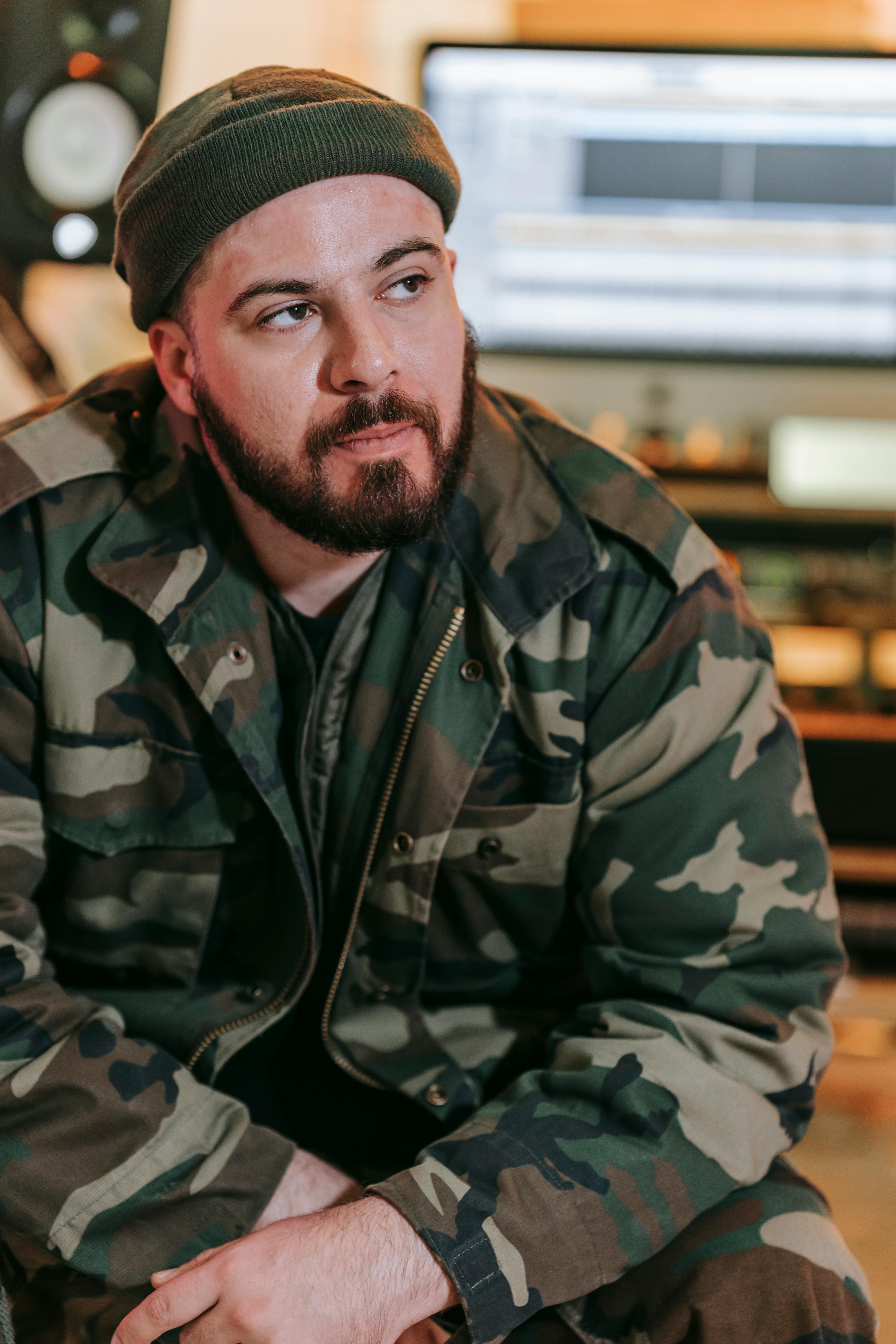 Man in Camouflage Military Uniform · Free Stock Photo