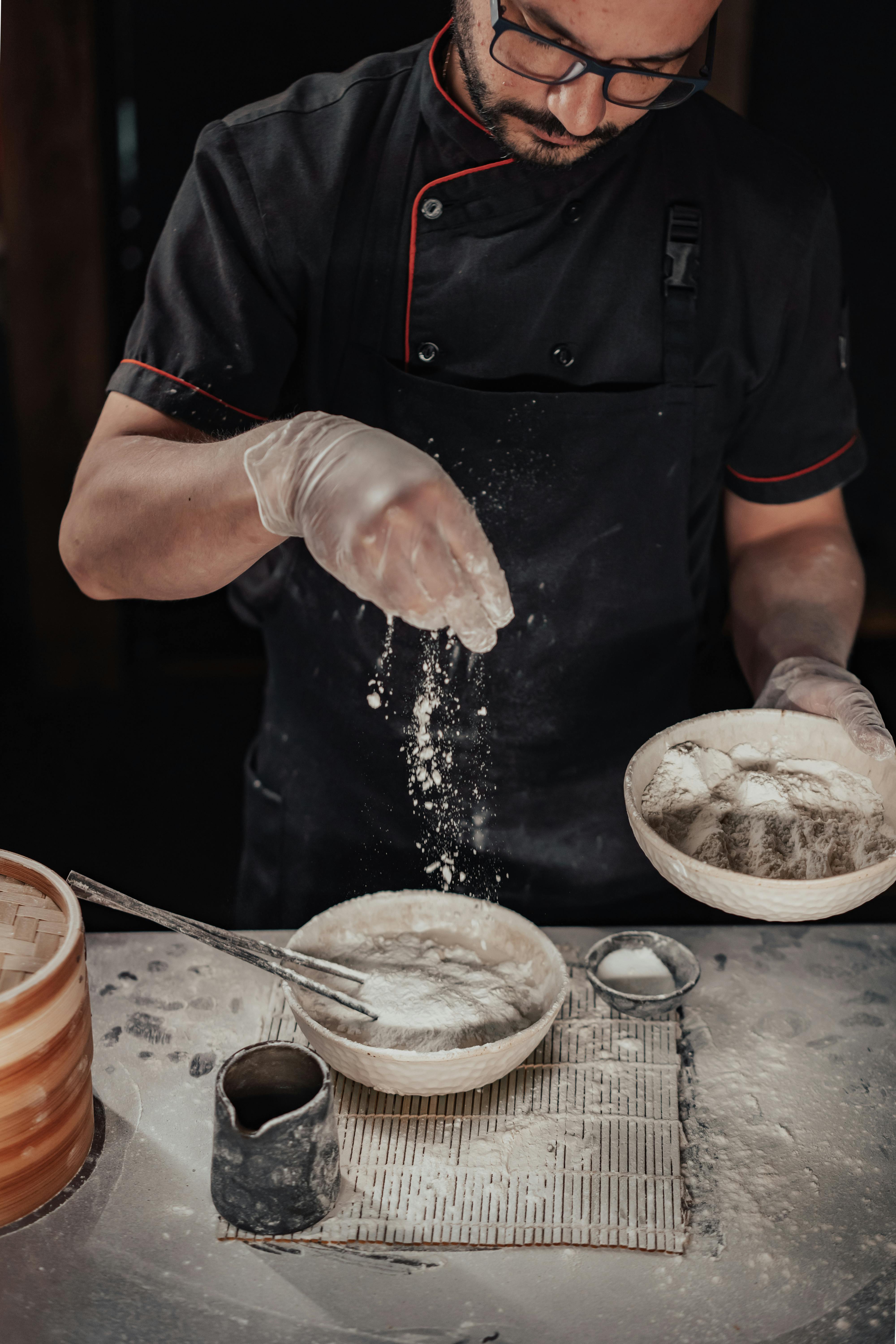 Man Cooking with Flour · Free Stock Photo