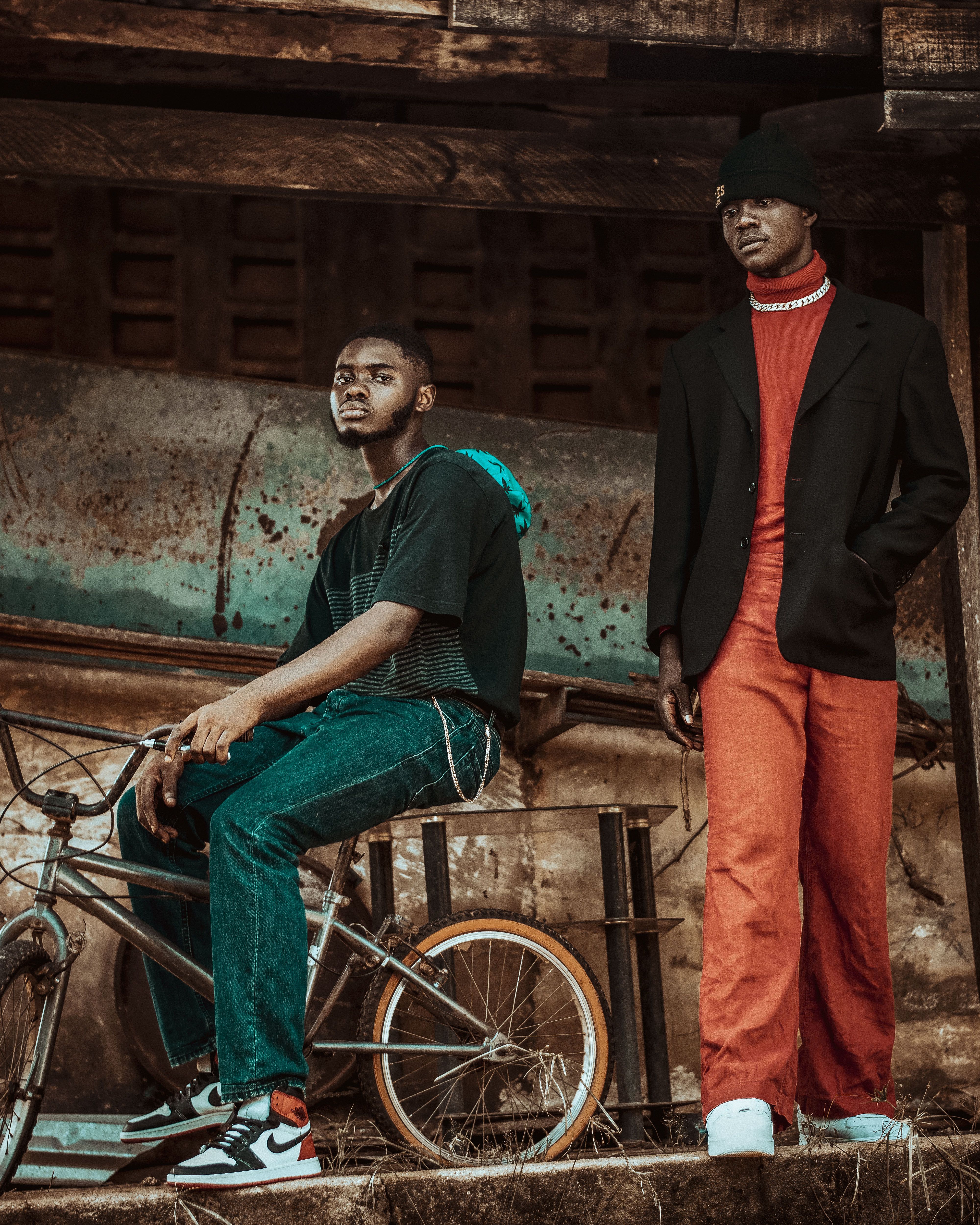 Young Men in Trendy Outfits · Free Stock Photo