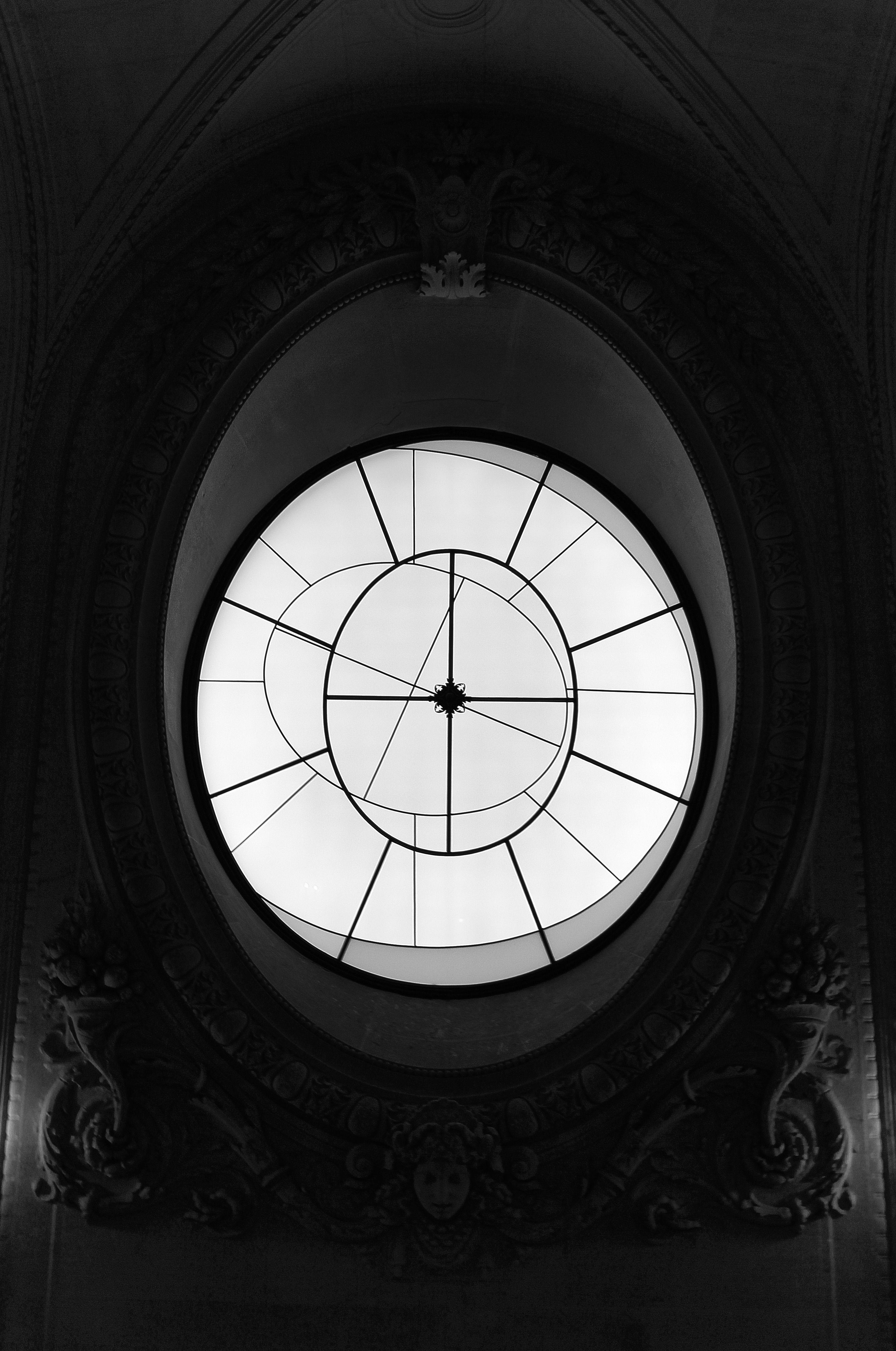 Glass Ceiling in Geometric Dome in Building · Free Stock Photo