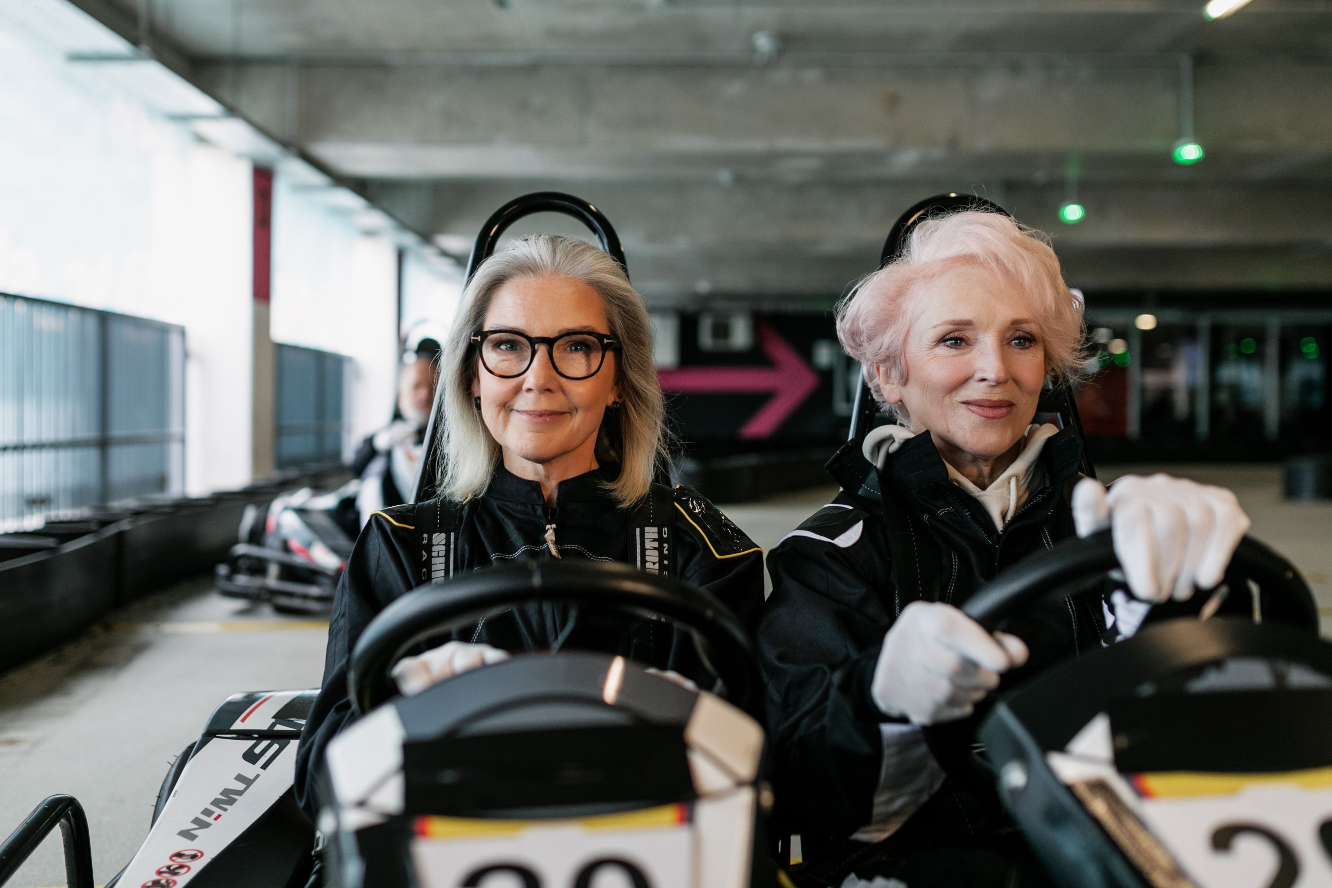 Close-up Photo of Elderly Women riding Go Kart · Free Stock Photo