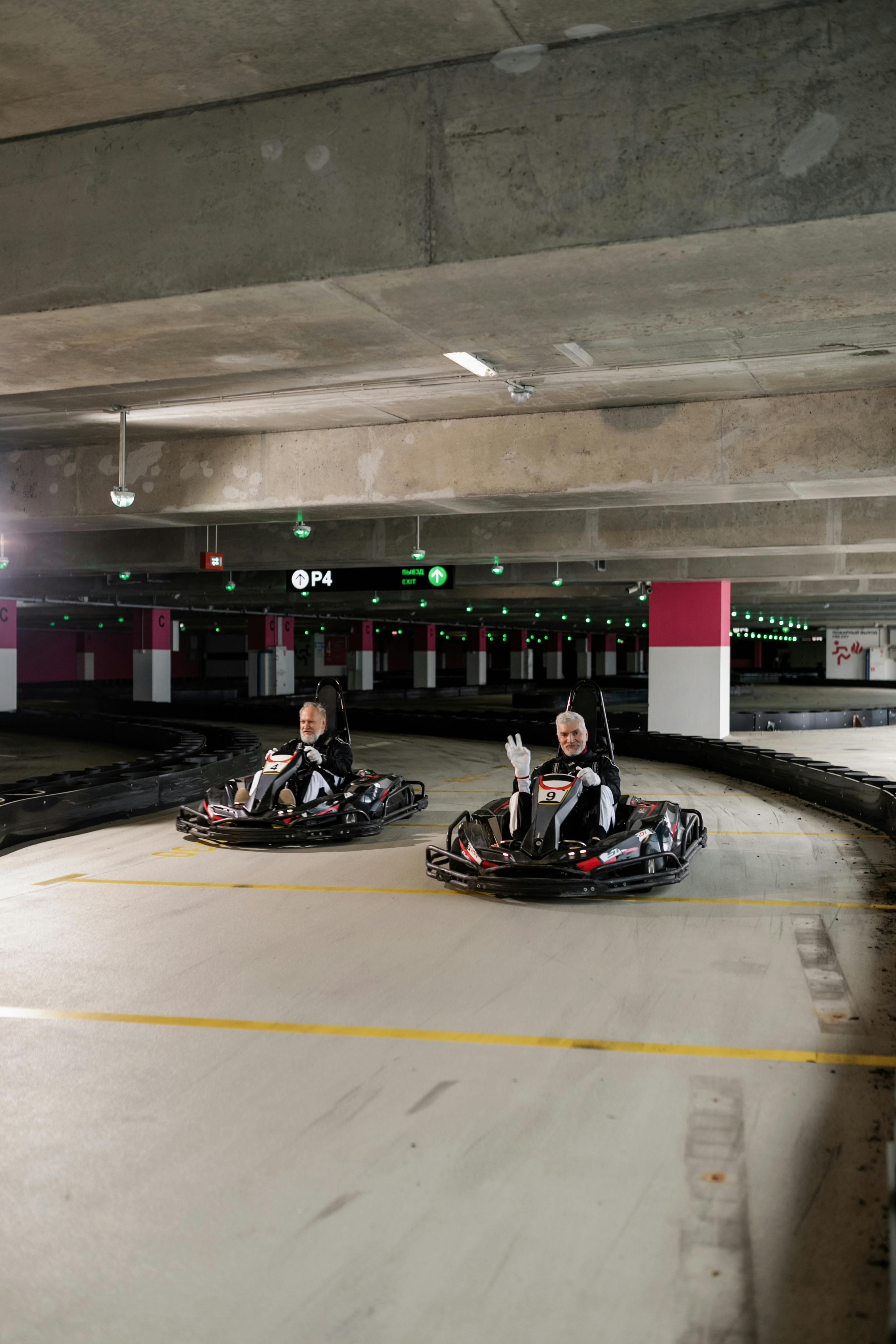 Elderly People riding Go Kart · Free Stock Photo