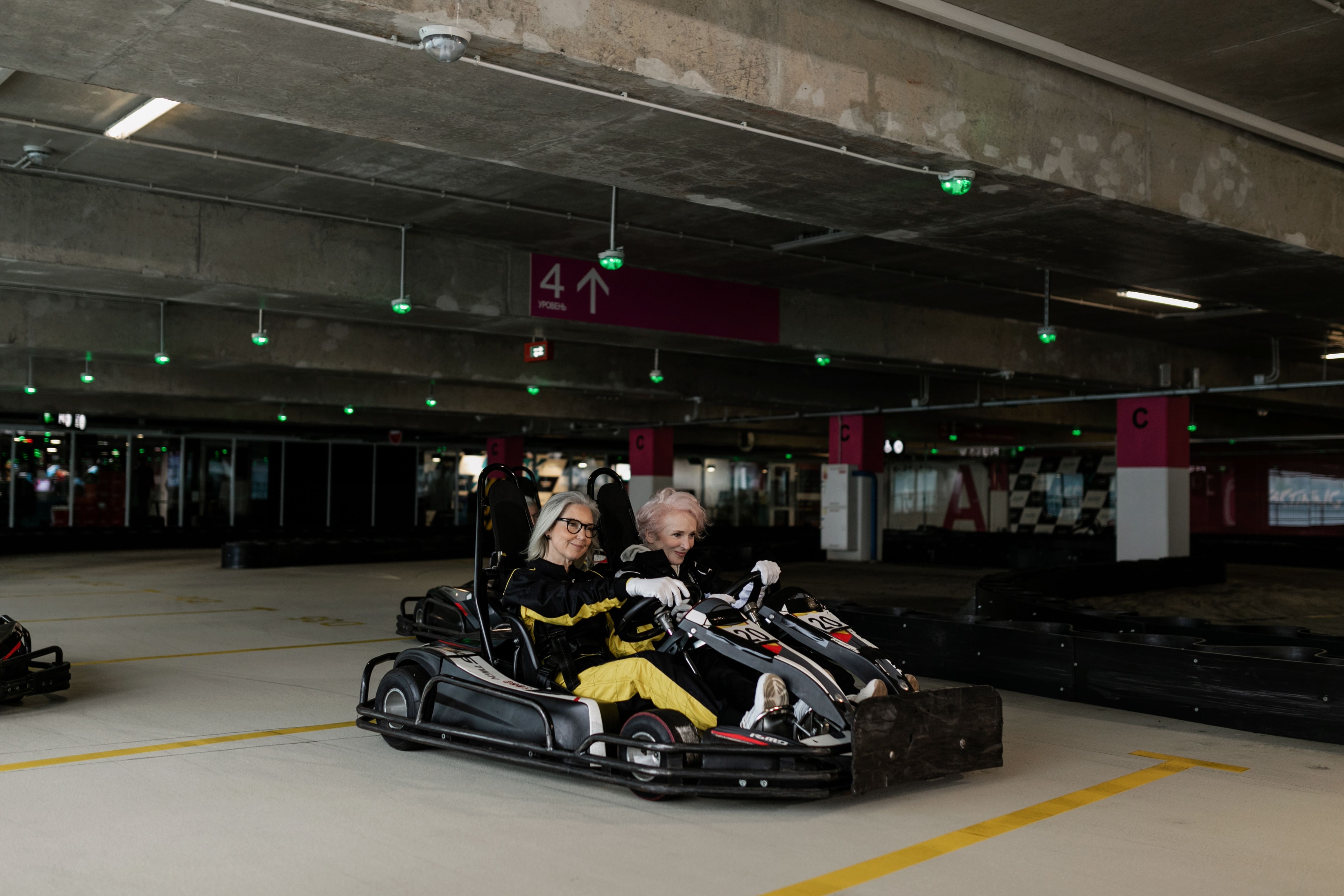 Elderly Women riding Go Kart · Free Stock Photo