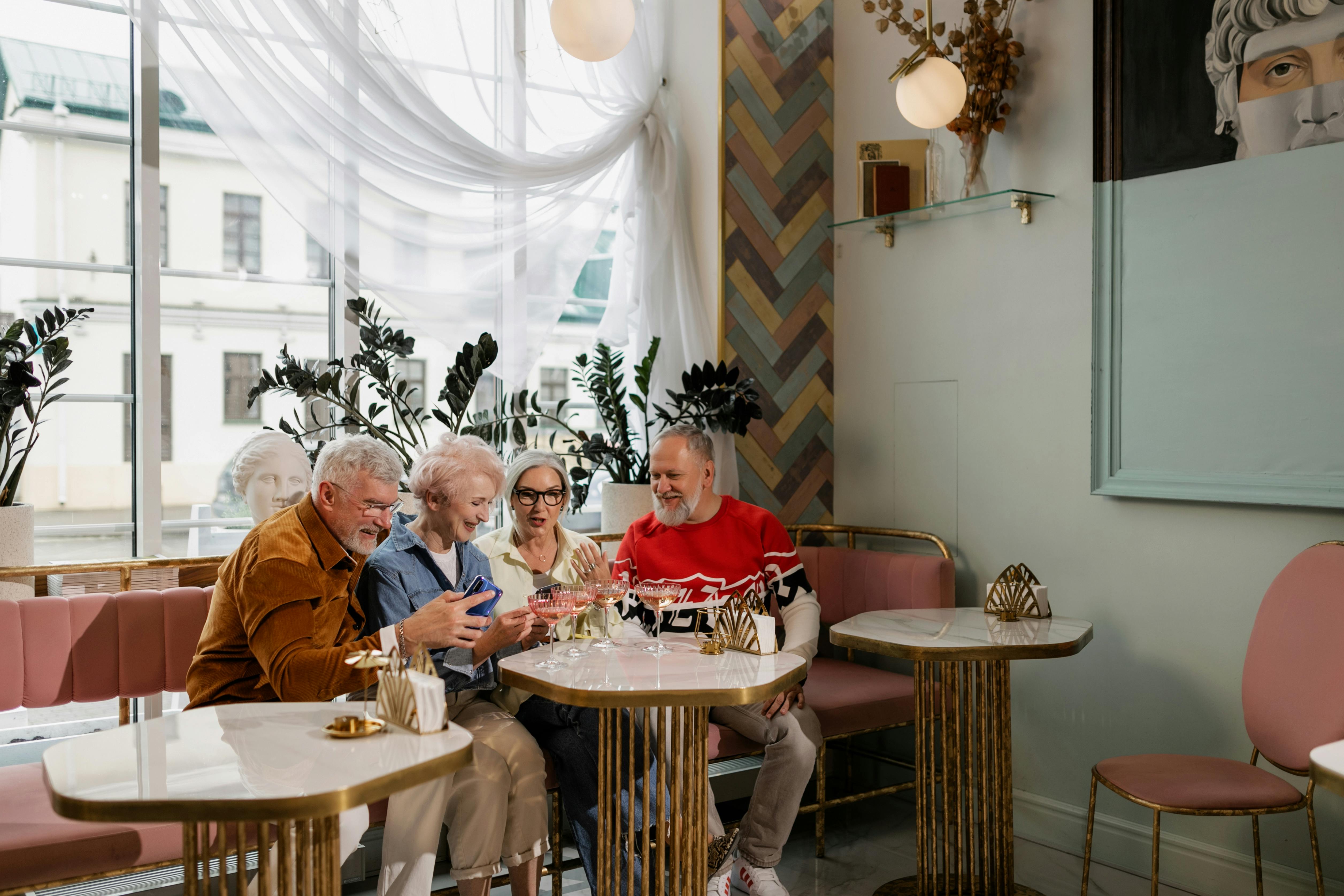 Elderly People having a Get Together · Free Stock Photo