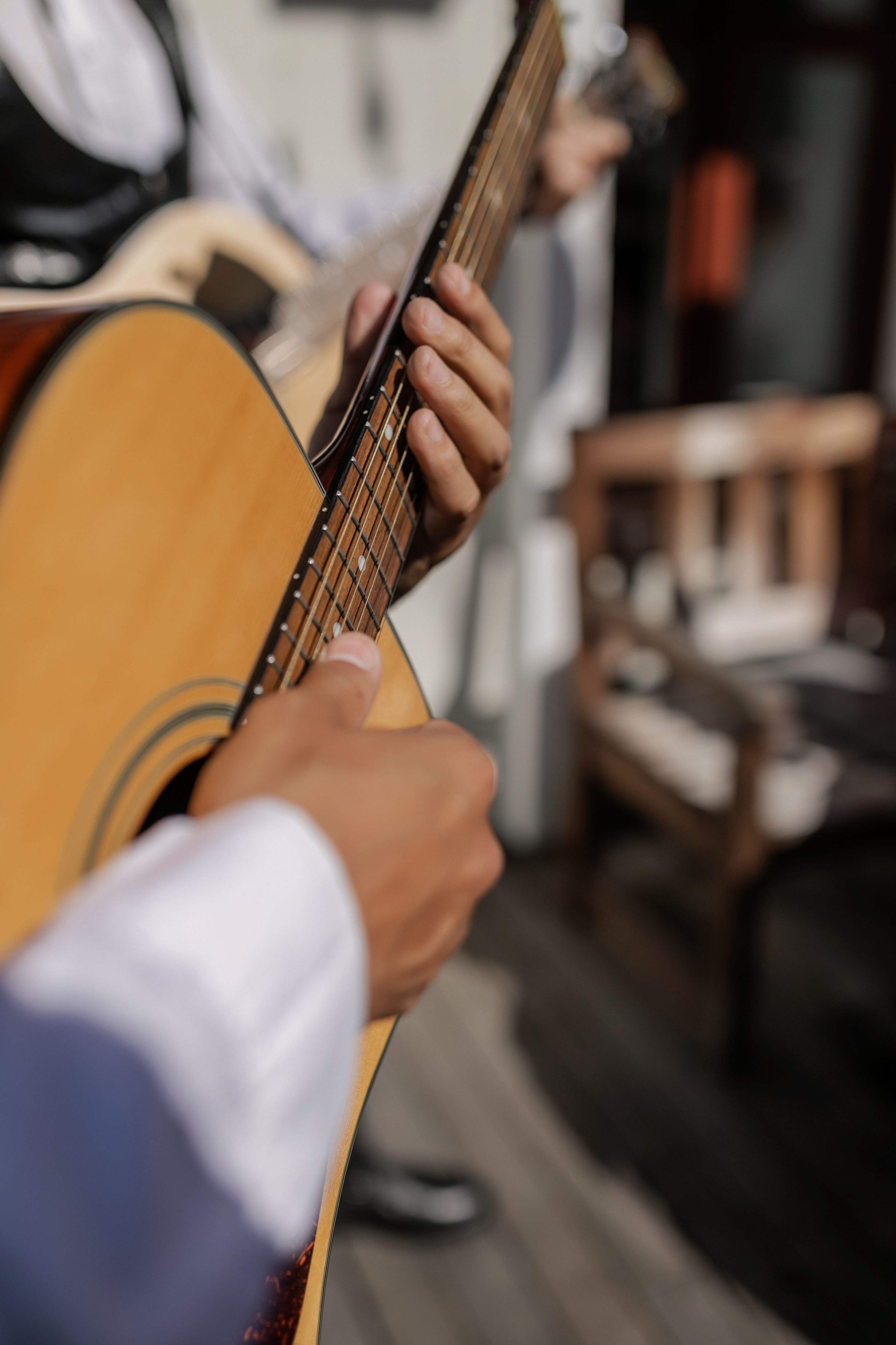 Black Electric Guitar in Closeup Photography · Free Stock Photo
