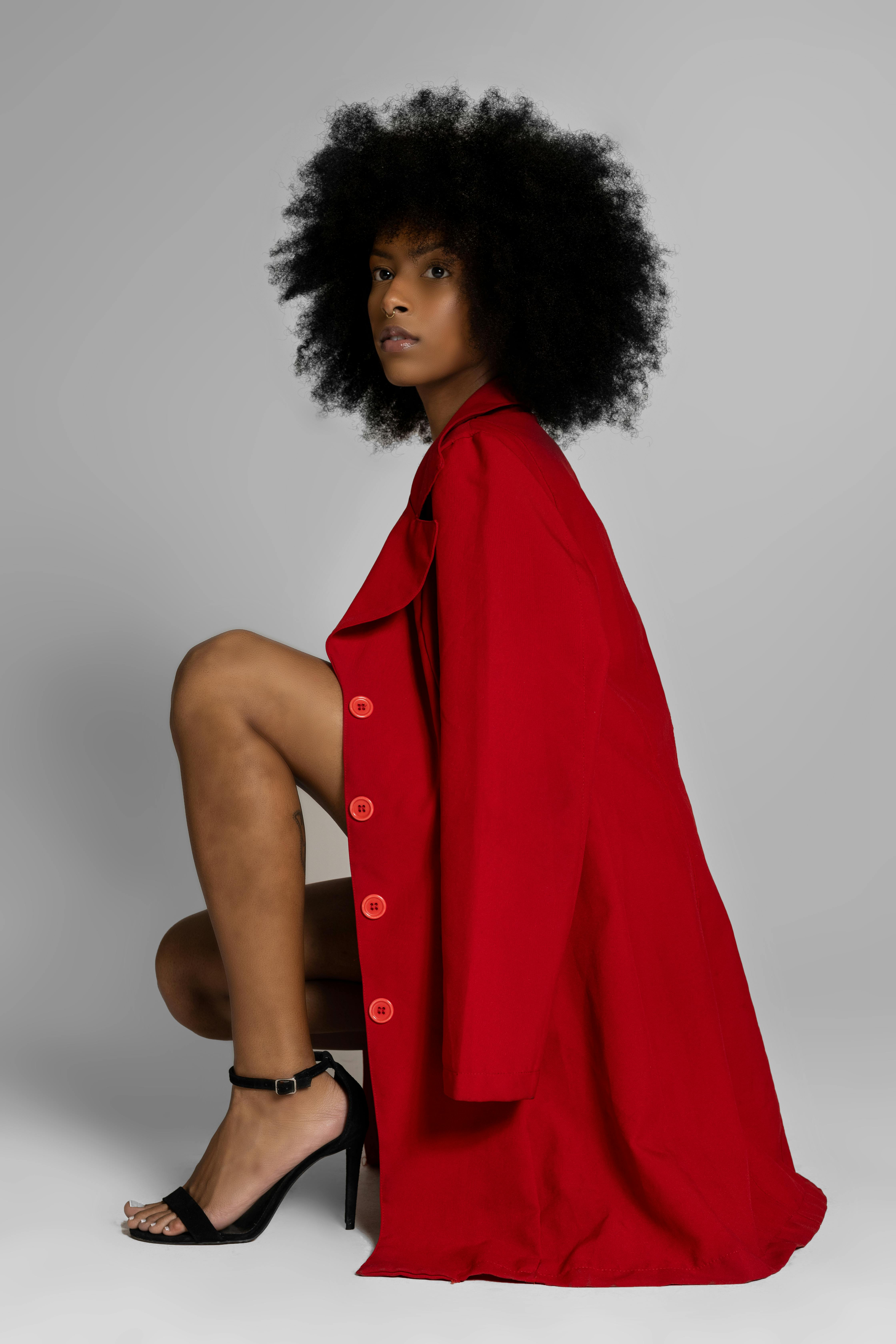 A Woman in Red Coat · Free Stock Photo