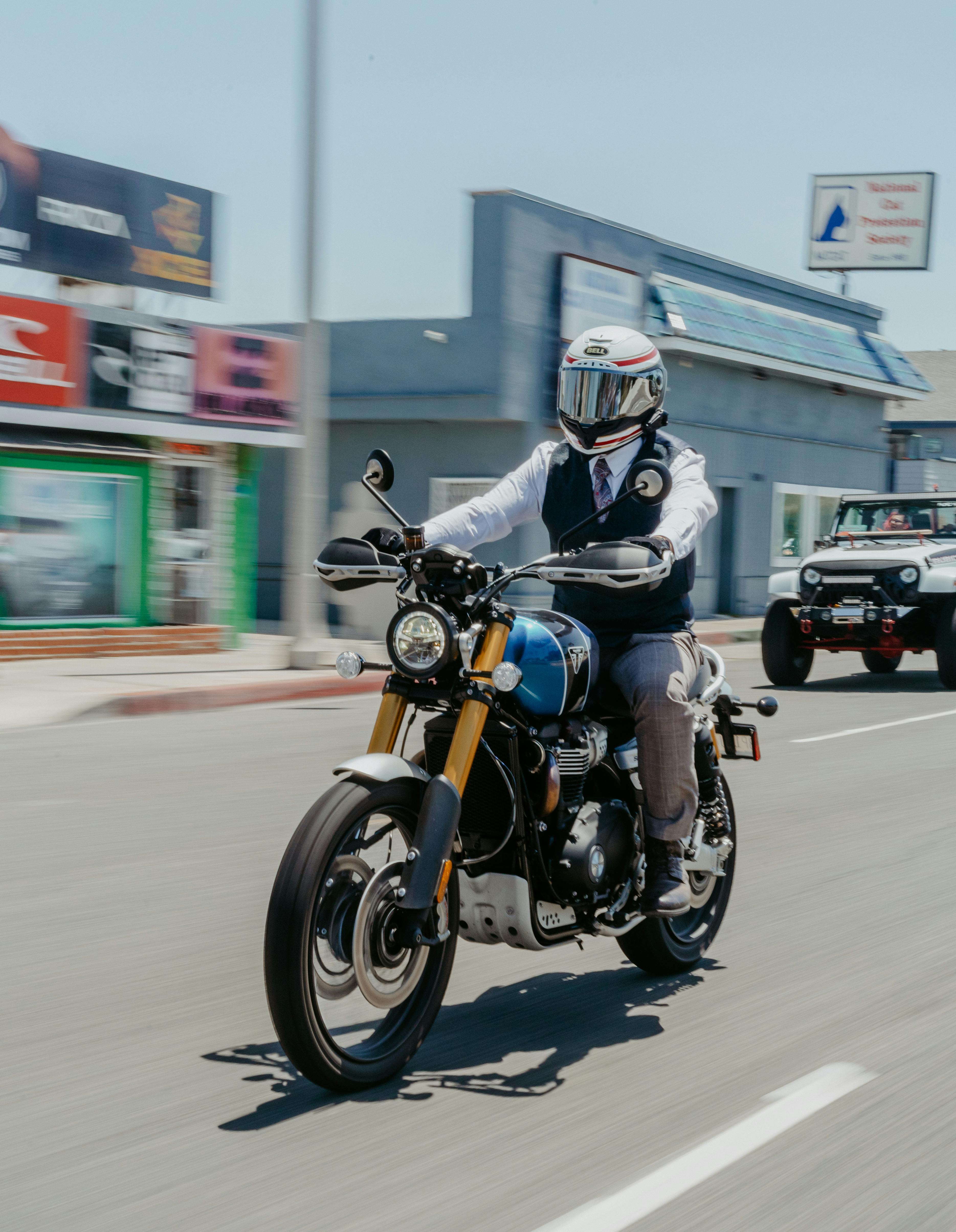A Person Riding a Motorcycle · Free Stock Photo