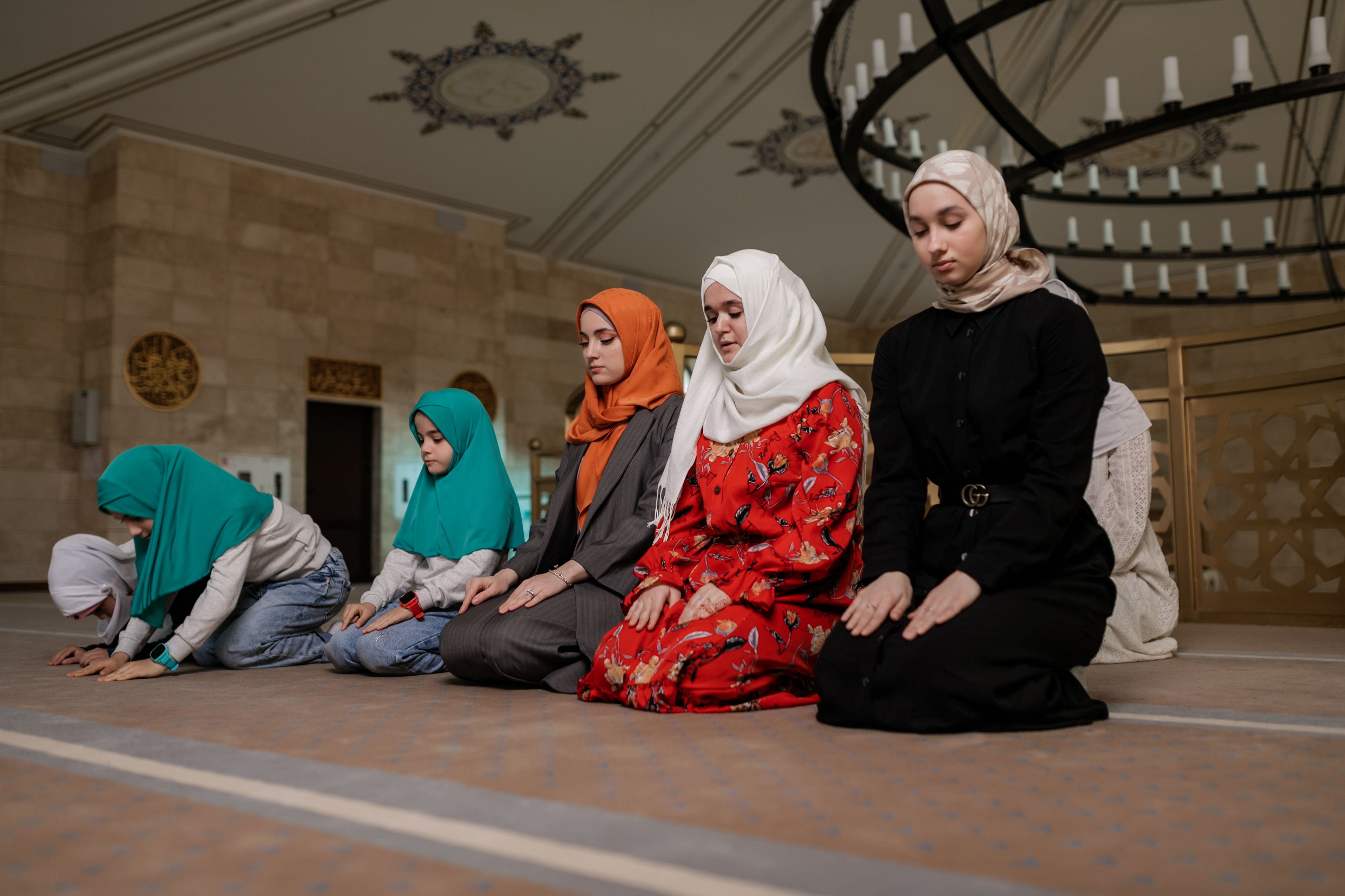 Women Praying at Mosque · Free Stock Photo