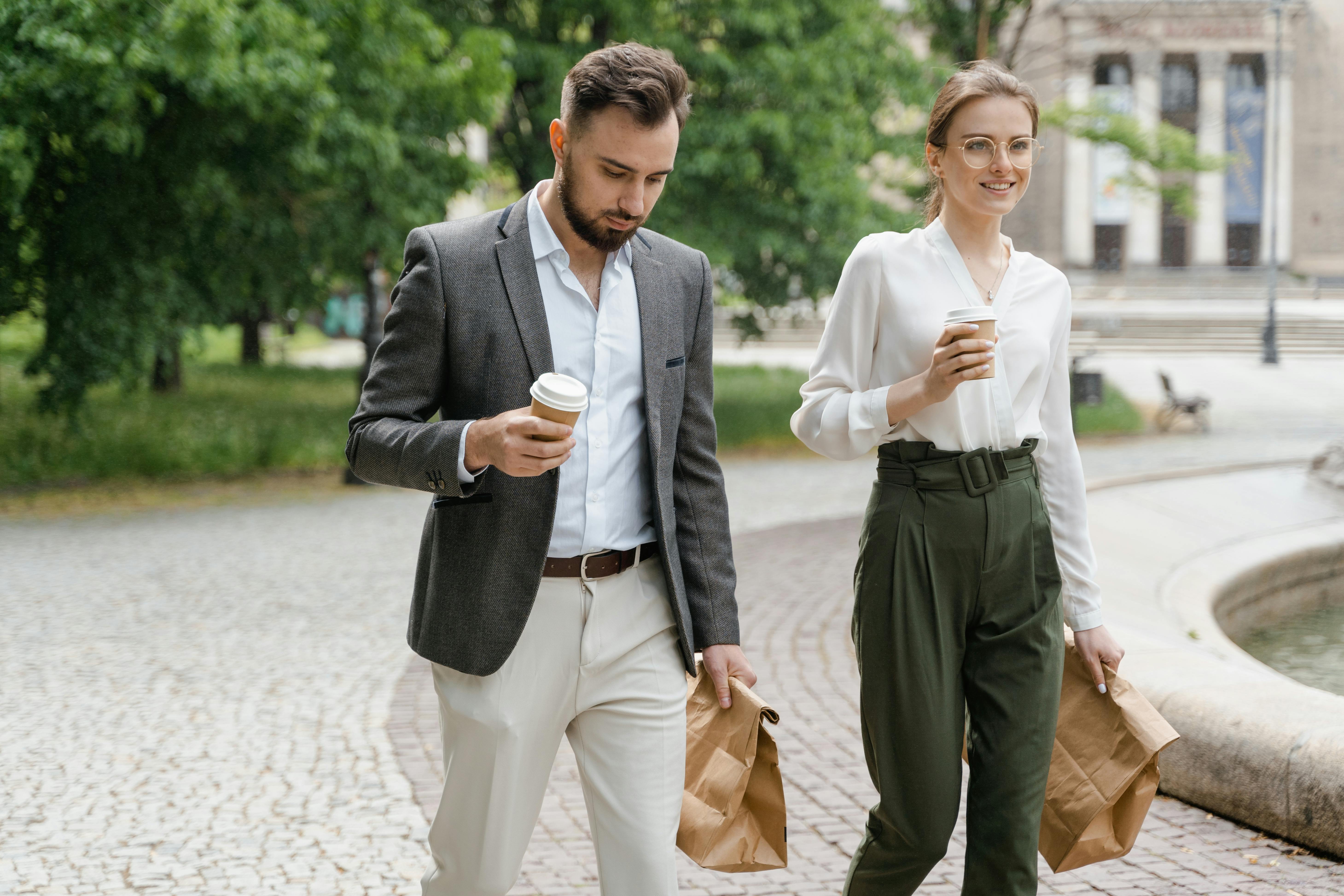 Colleagues walking Together · Free Stock Photo