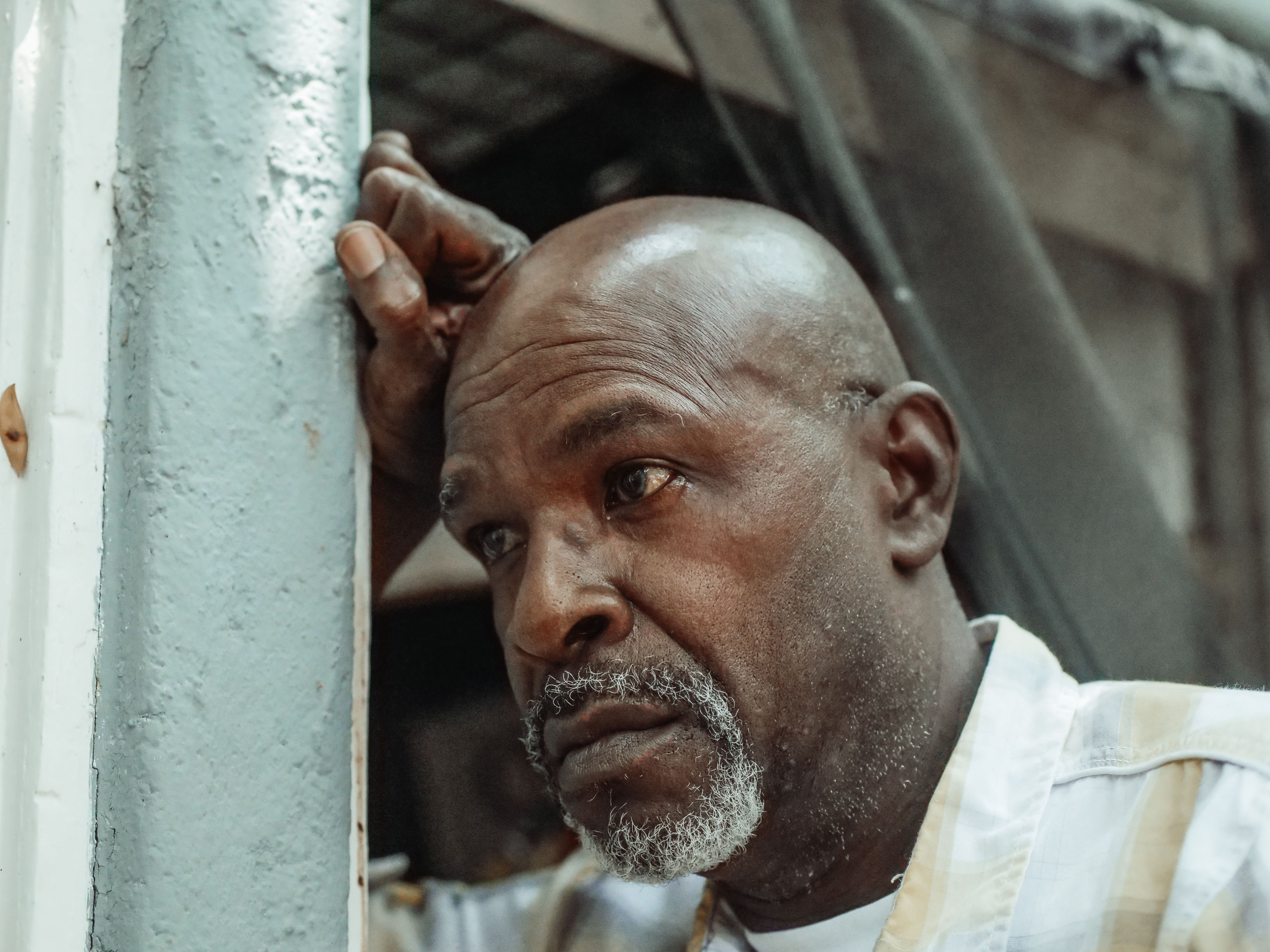Sad Bald Man · Free Stock Photo