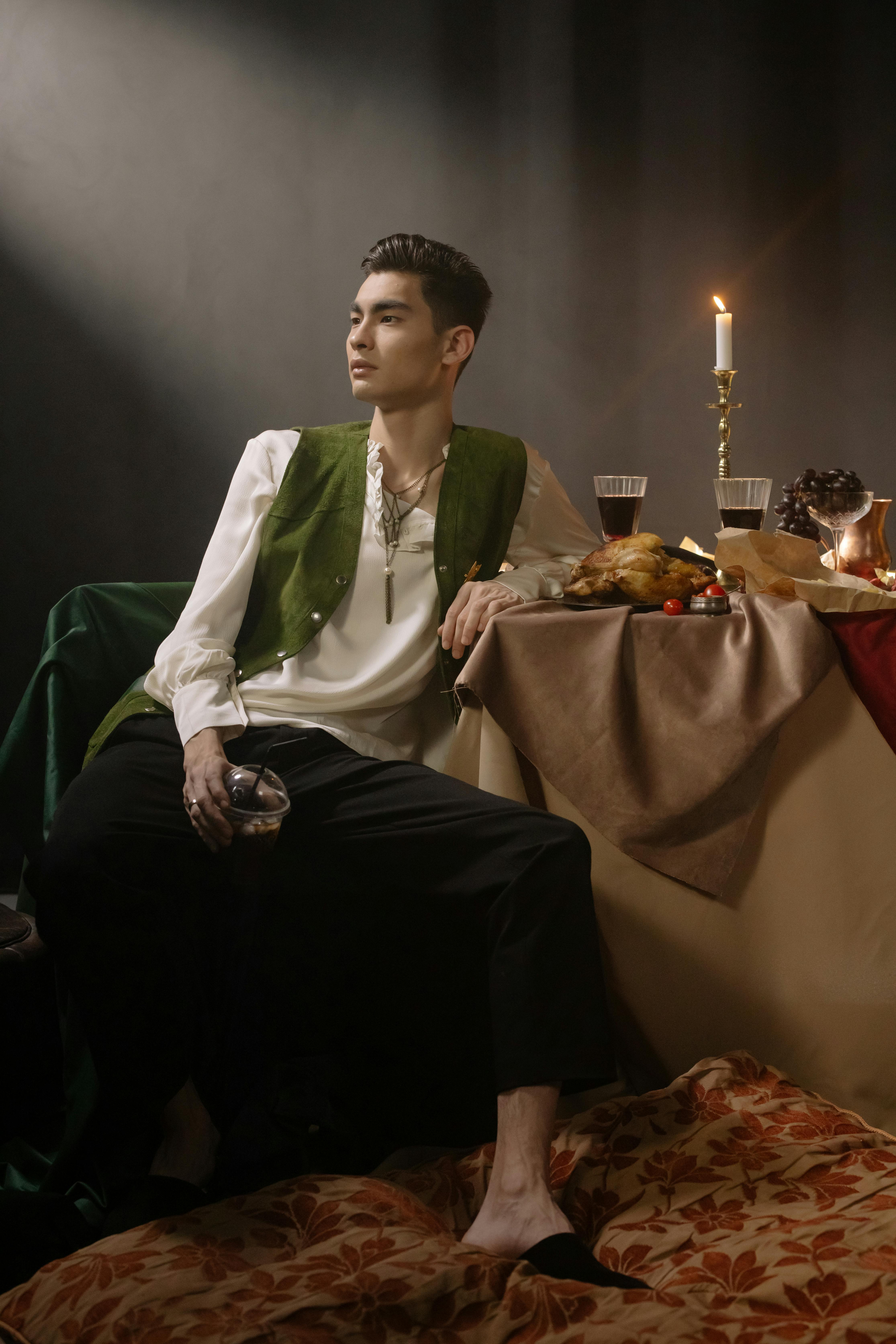 Handsome Man in Baroque Style · Free Stock Photo