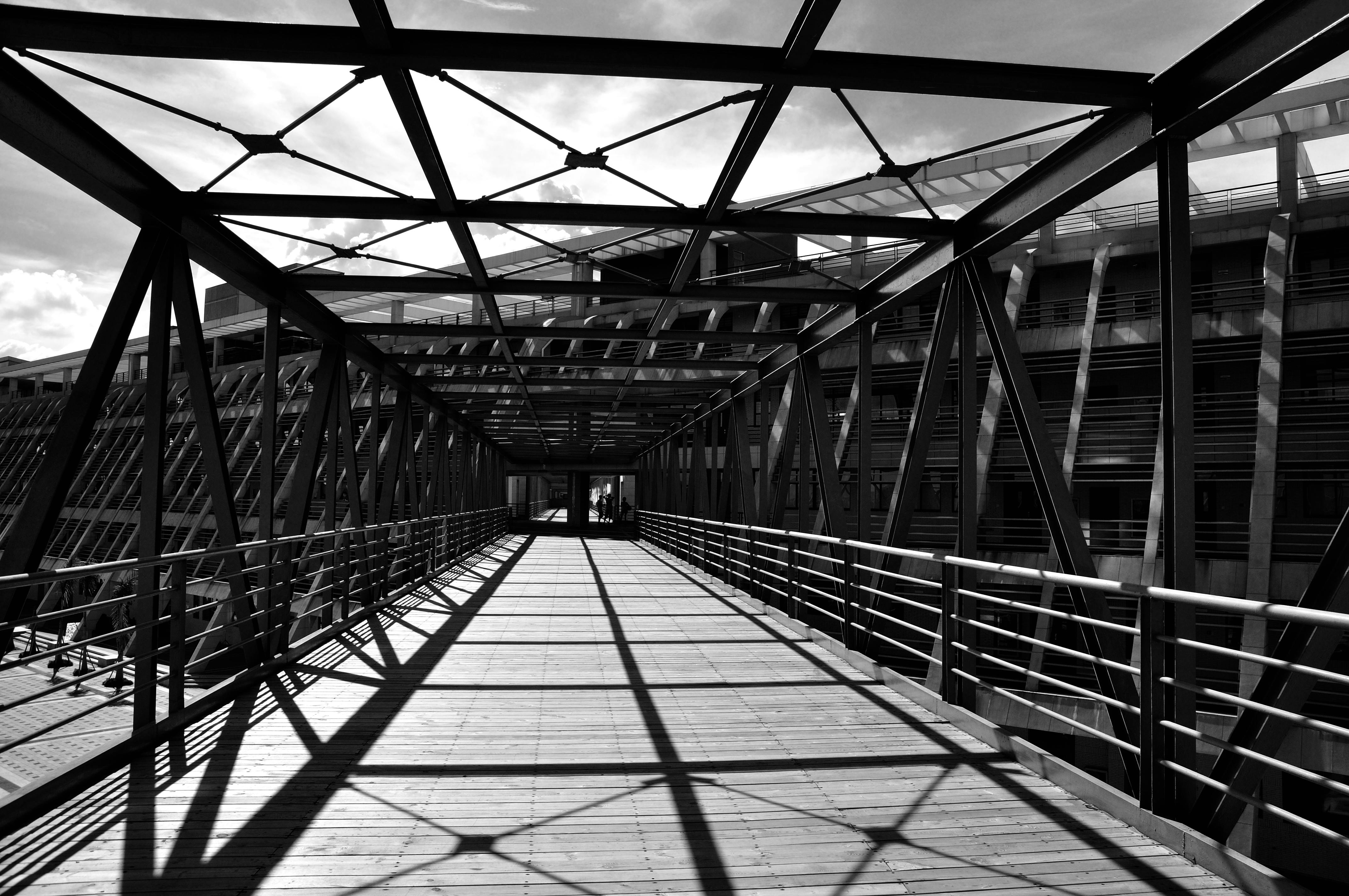 A Steel Bridge Going to a Building · Free Stock Photo