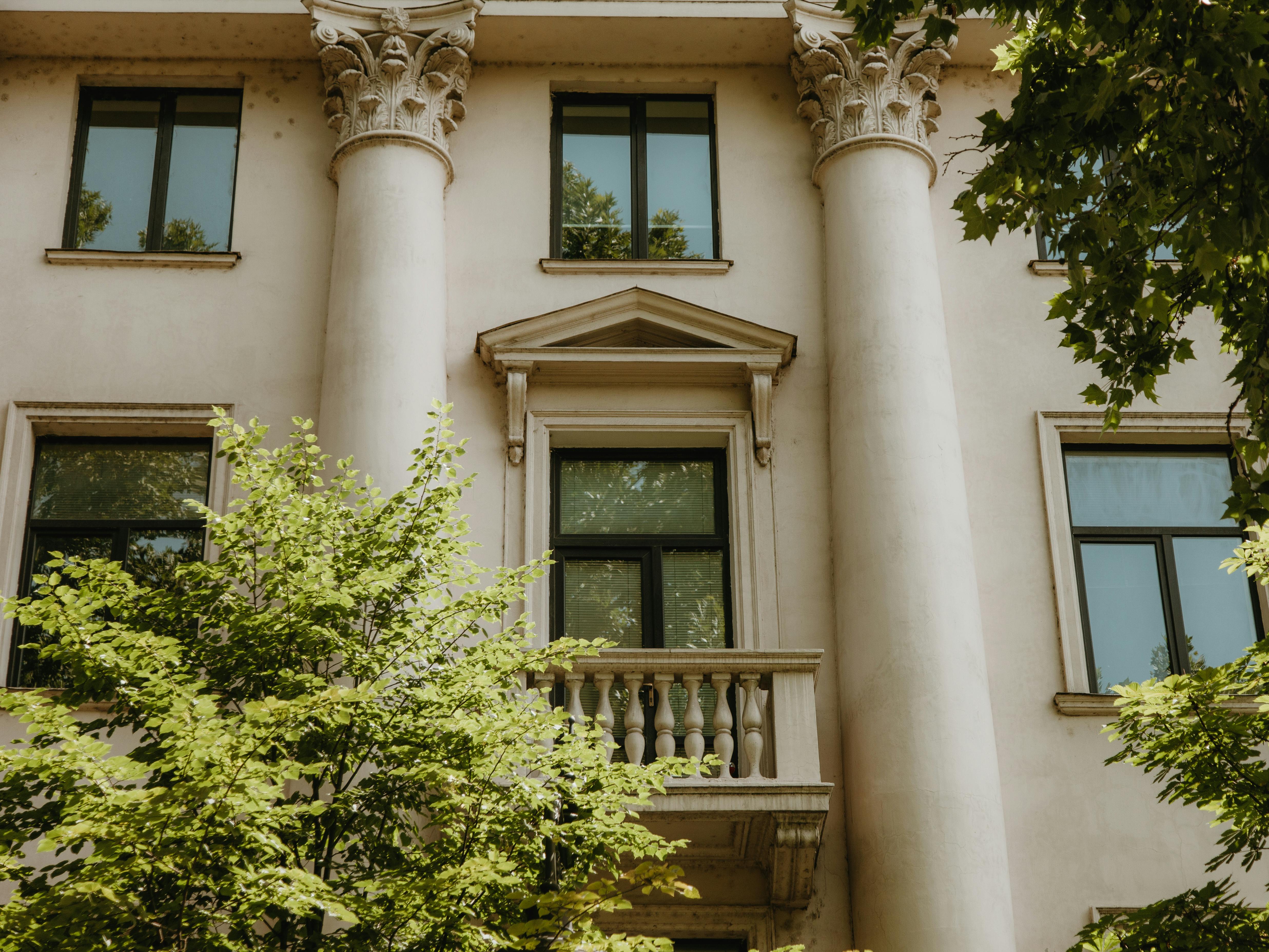 Green Tree Near the Balcony · Free Stock Photo